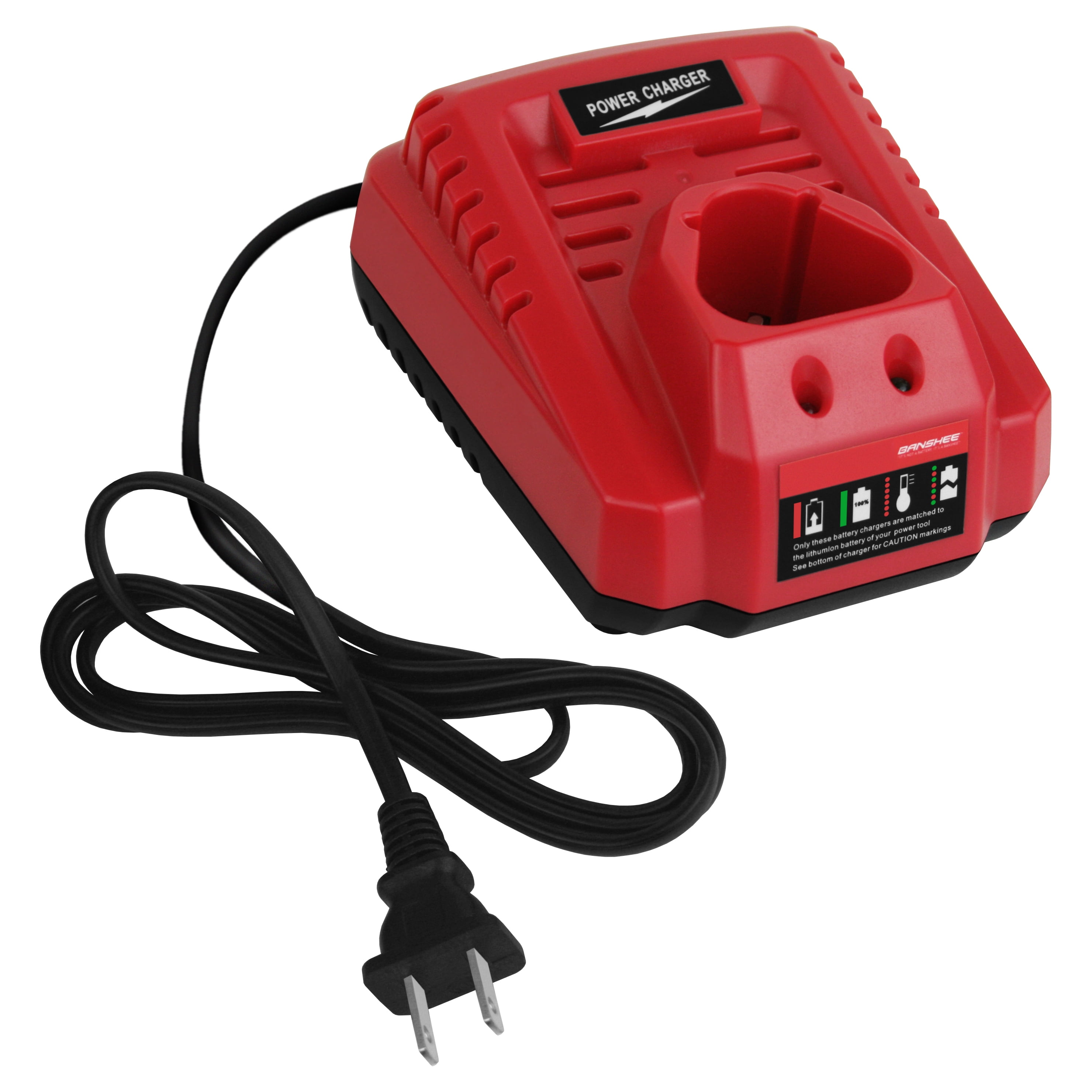 Banshee 12V Lithium-Ion Charger for Milwaukee M12 Batteries – LED ...