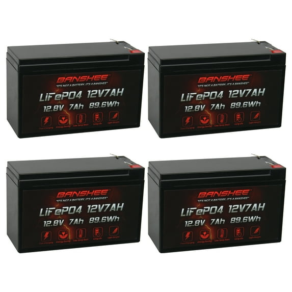 Banshee Battery 12V 7AH Lithium Replacement Battery Compatible with APC ...