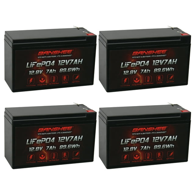 Banshee Battery 12V 7AH Lithium Replacement Battery Compatible with ...