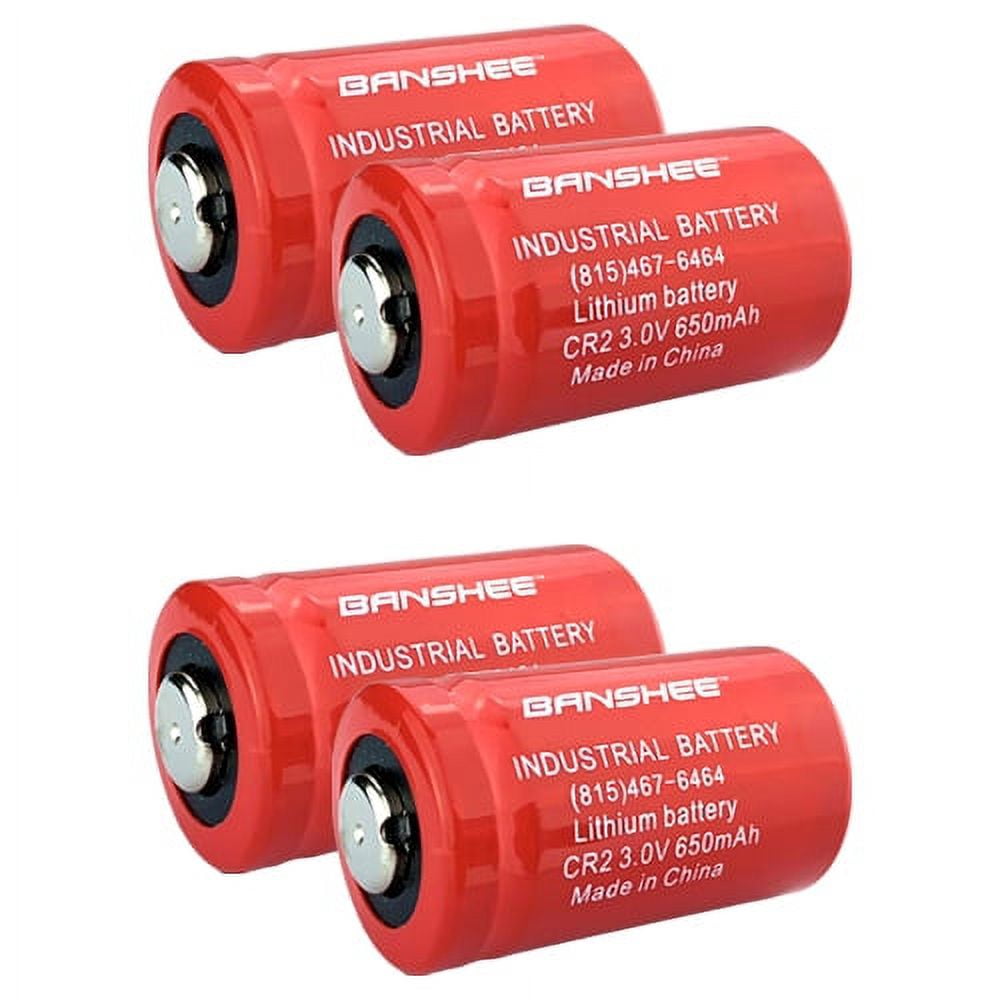 Banshee CR2 Rechargeable 650 mAh, 3 V General Purpose Battery, Retail Packaging with Accessories ...