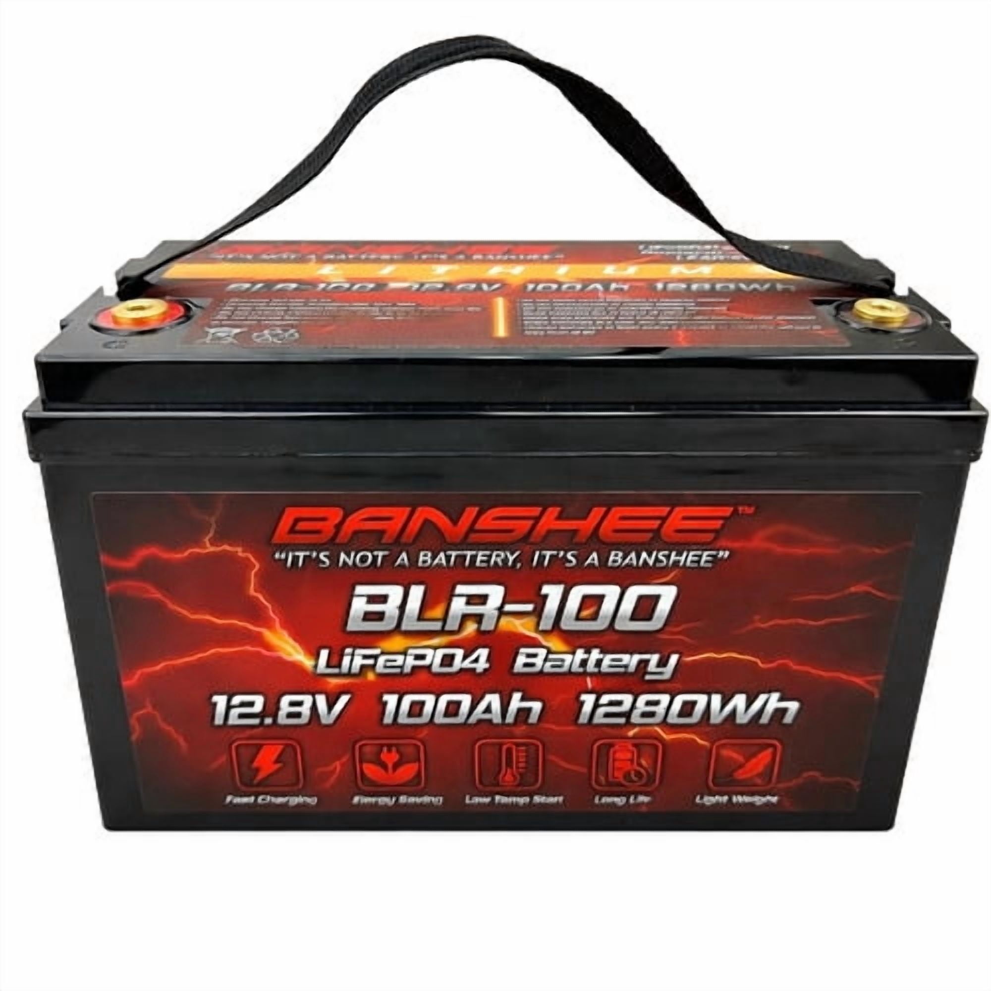 BANSHEE Group 31 Lithium Trolling Motor Battery, 12.8V 100Ah LiFePO4 ...