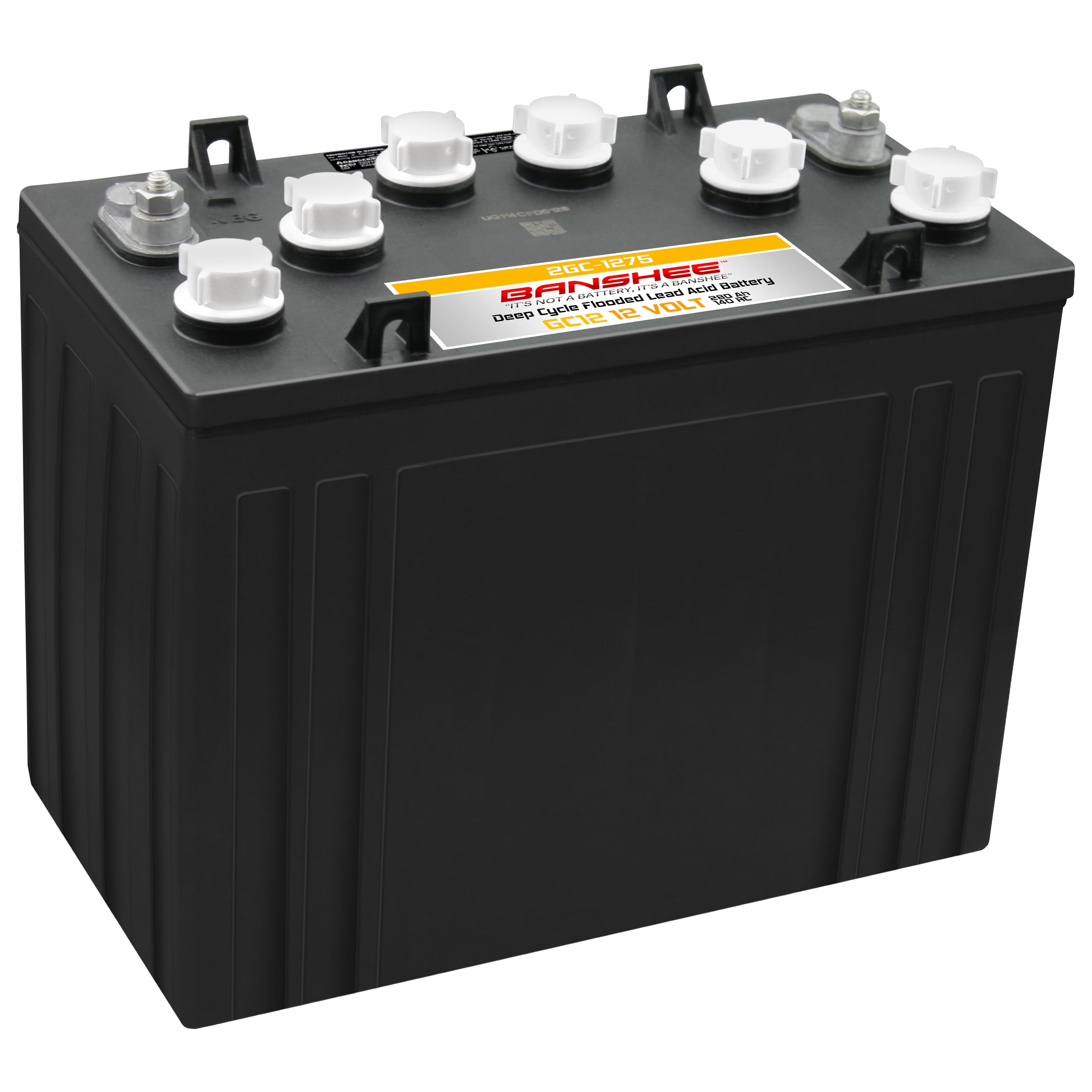 Banshee Heavy Duty 12V Flooded Lead Acid Battery, Replaces Trojan T1275 ...