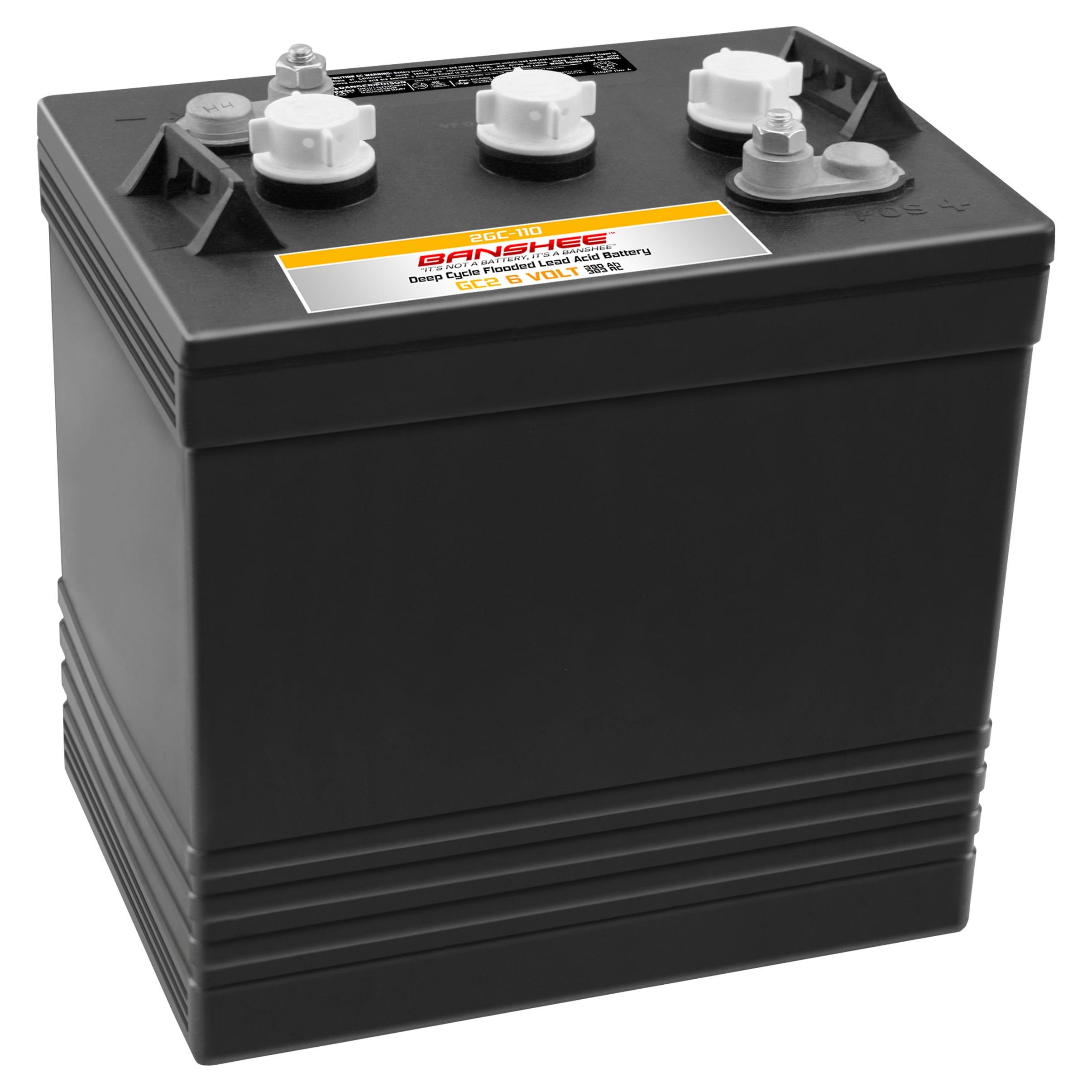 Banshee Heavy Duty 6V Flooded Lead Acid Battery, Replaces Trojan T105 ...