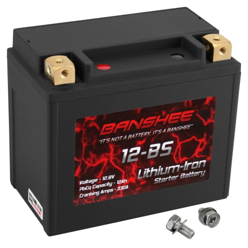 Banshee YTX12-BS Lifepo4 Lithium Motorsports Battery Compatible with ...