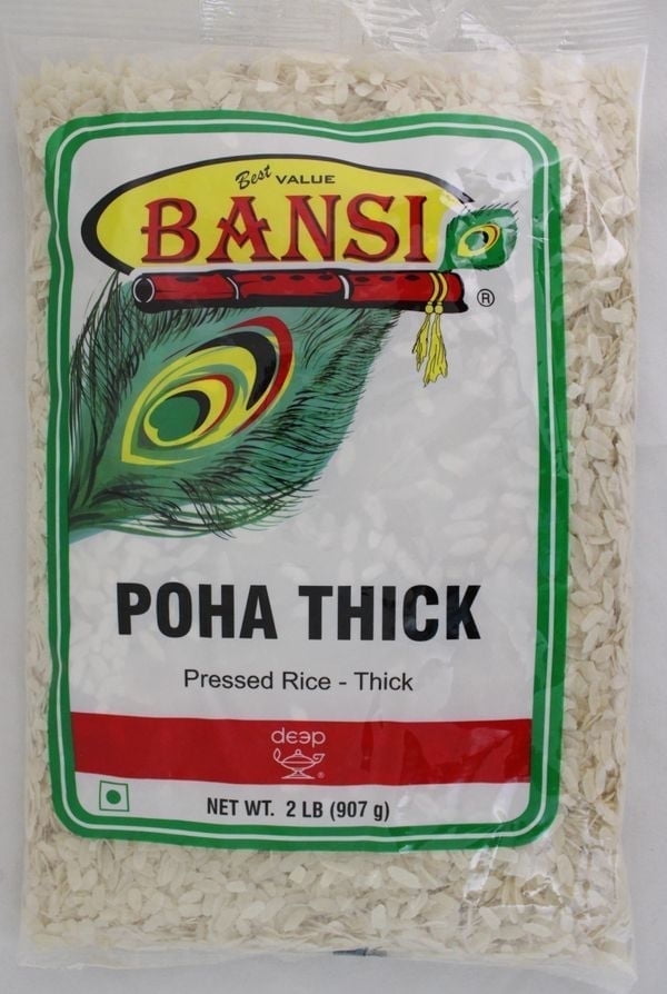 Bansi Poha Thick - Pressed Rice Thick - 2 lbs - Walmart.com