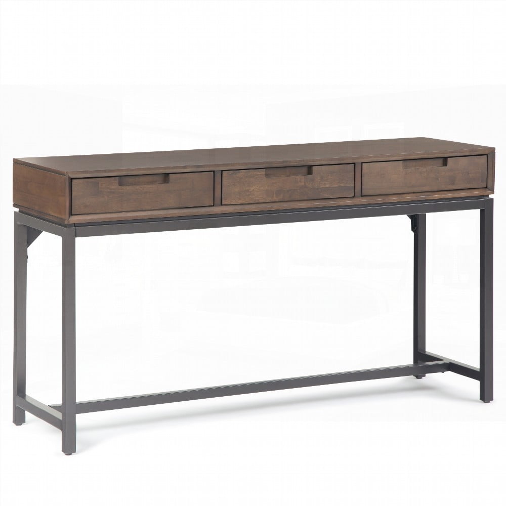 Banting's Mid Century Wide Console Table in Walnut Brown, Made of Solid ...