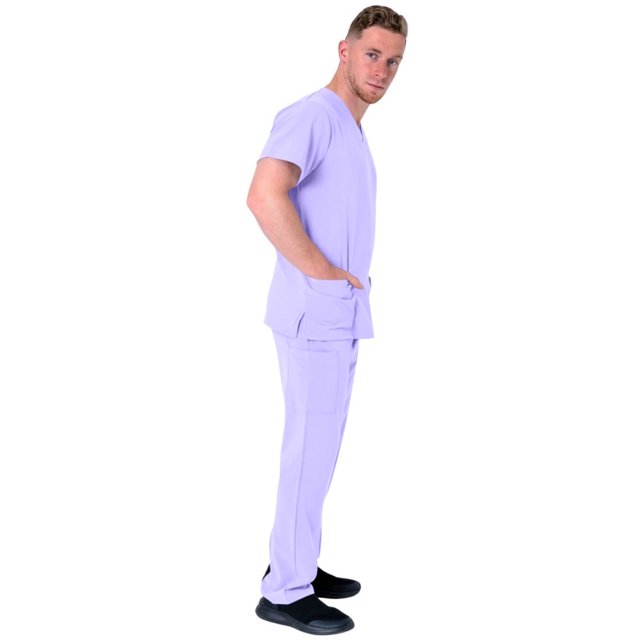 Banu Unisex Scrubs Set - 7 Pocket Medical Scrubs for Women and Men ...
