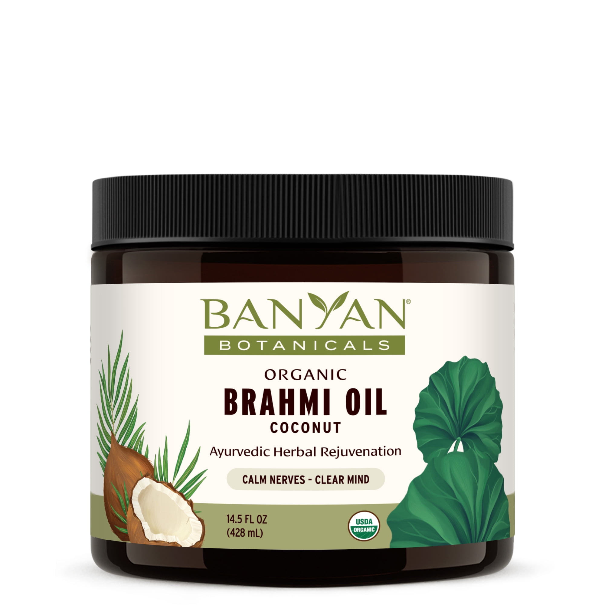 Banyan Botanicals Brahmi Oil in Coconut Base – Organic Ayurvedic ...