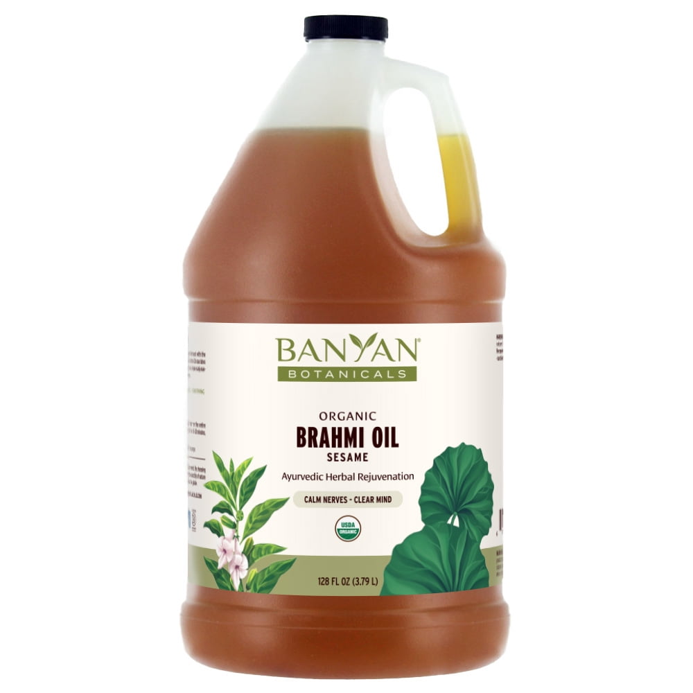 Banyan Botanicals Brahmi Oil with Sesame – Organic Ayurvedic Massage ...