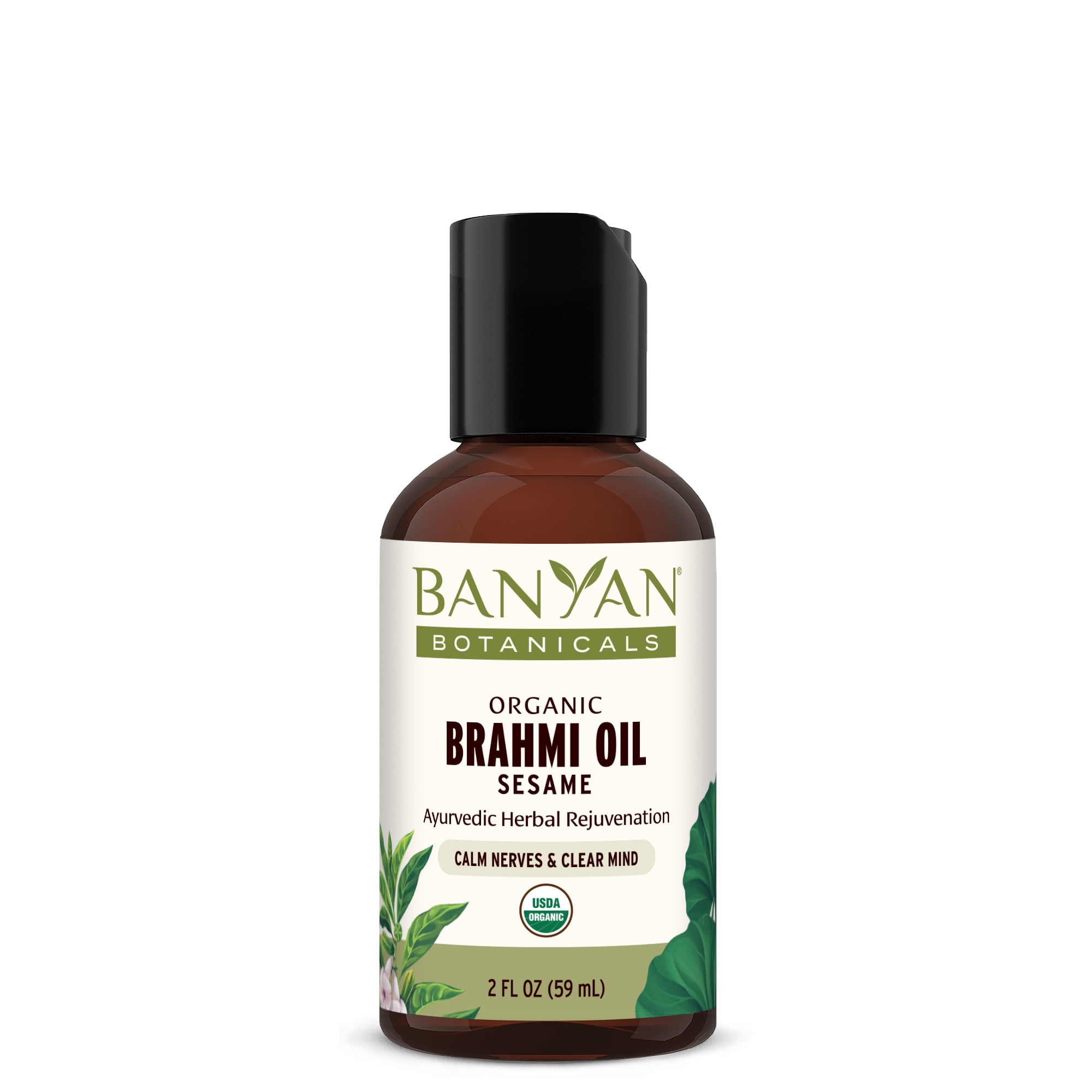 Banyan Botanicals Brahmi Oil with Sesame – Organic Ayurvedic Massage ...