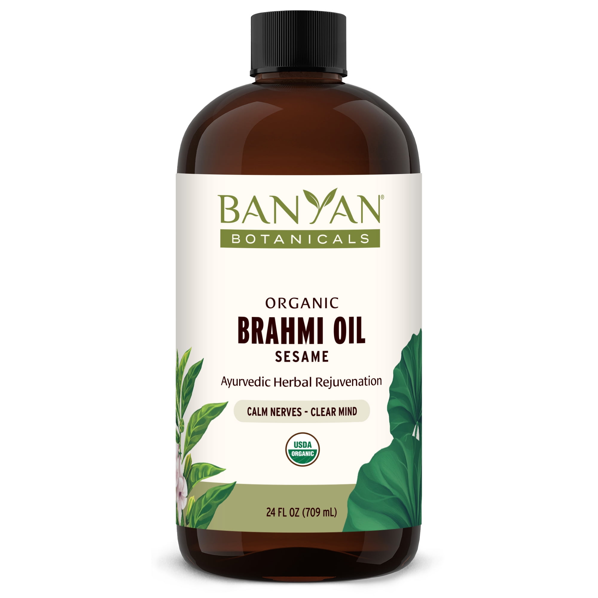 Banyan Botanicals Brahmi Oil with Sesame – Organic Ayurvedic Massage ...