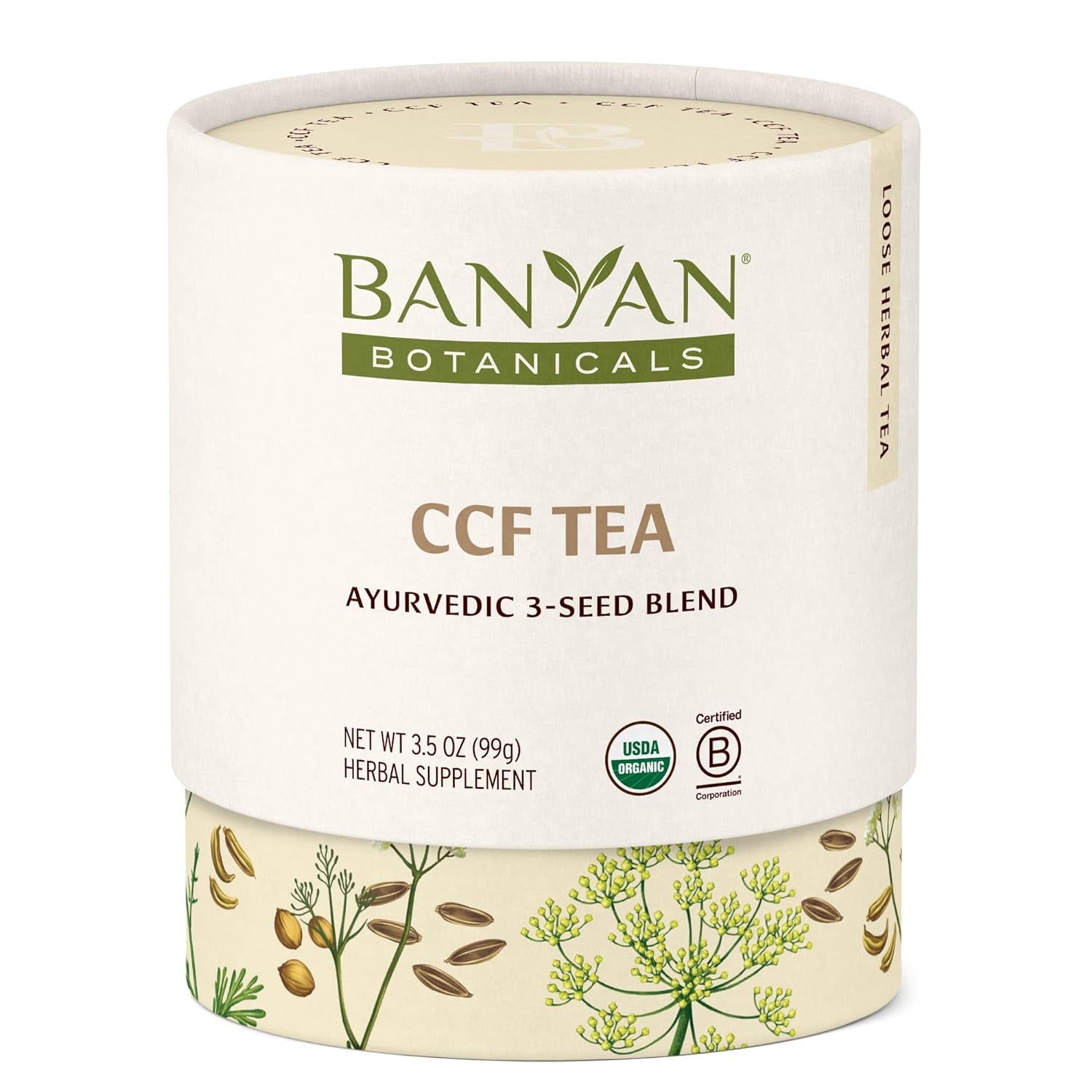 Banyan Botanicals CCF Tea (Cumin, Coriander, Fennel) – Organic ...