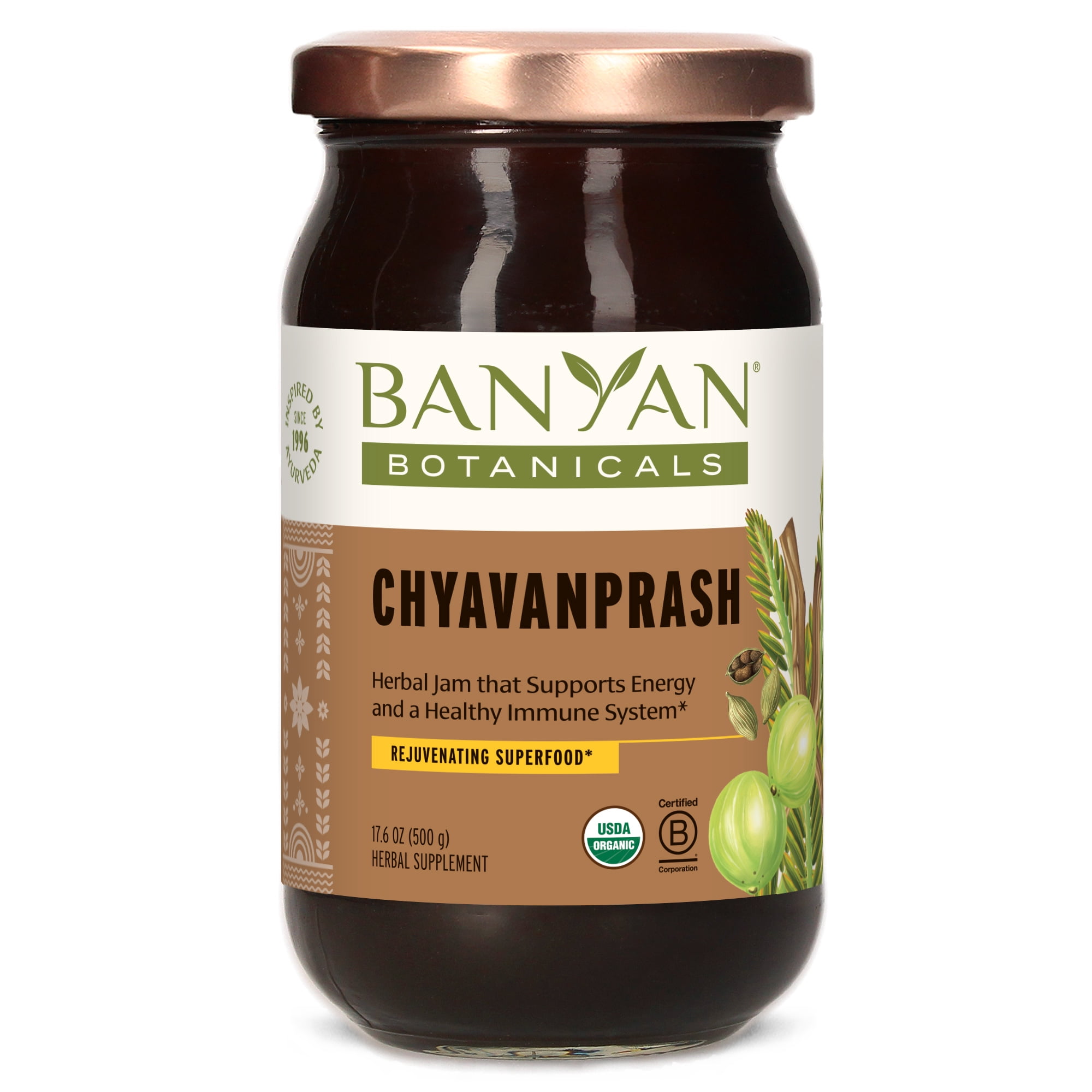 Banyan Botanicals Chyavanprash – Organic Ayurvedic Herbal Jam with Raw ...