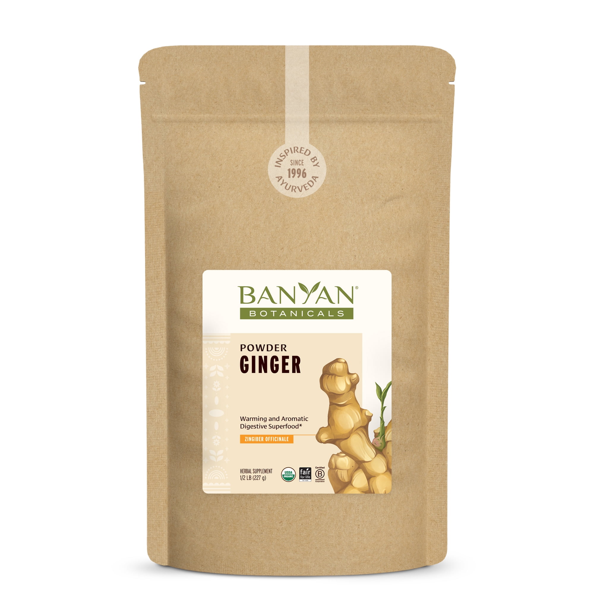 Banyan Botanicals Ginger Powder – Organic Ginger Root Powder ...