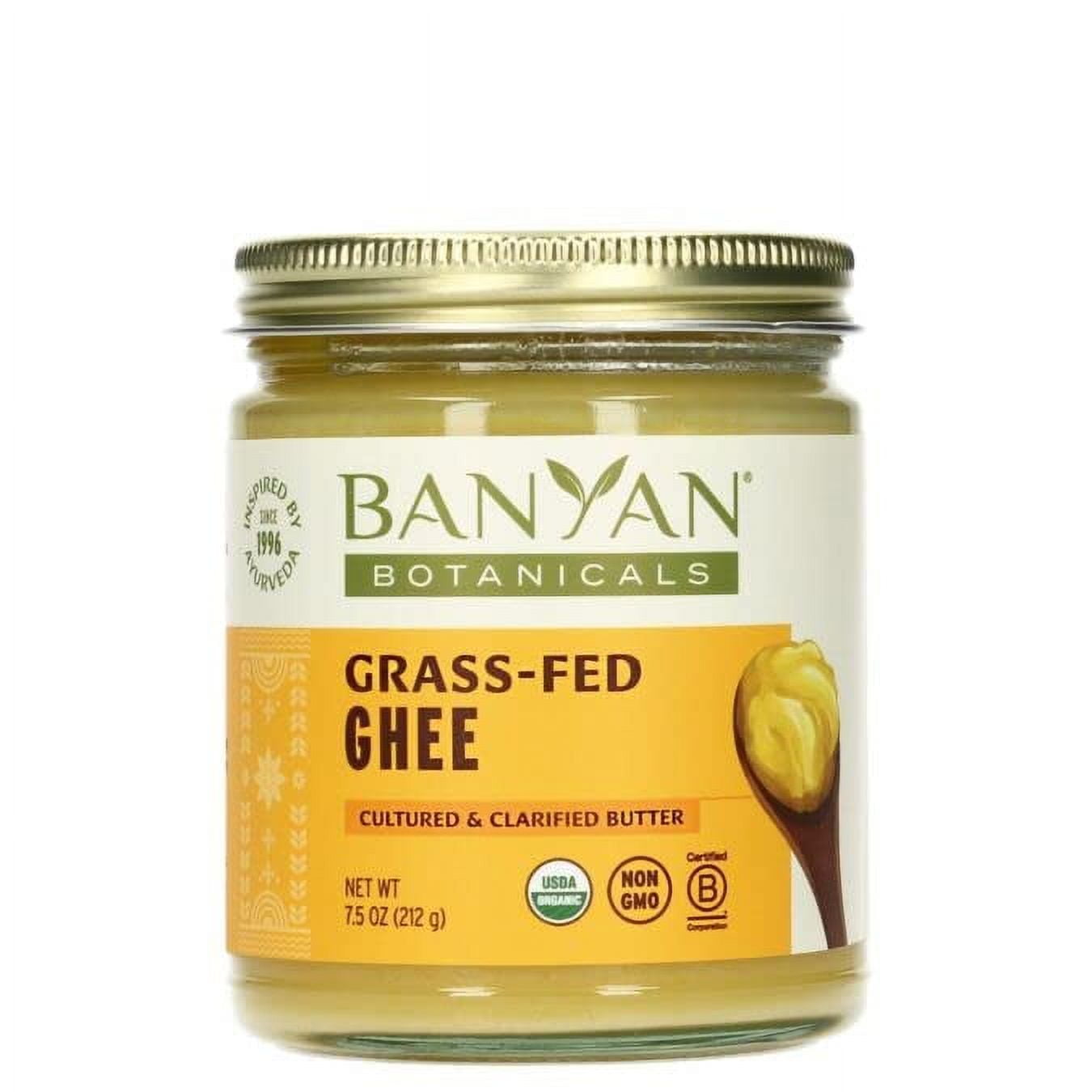 Banyan Botanicals Grass-Fed Ghee - Organic Clarified Butter, 7.5 oz ...
