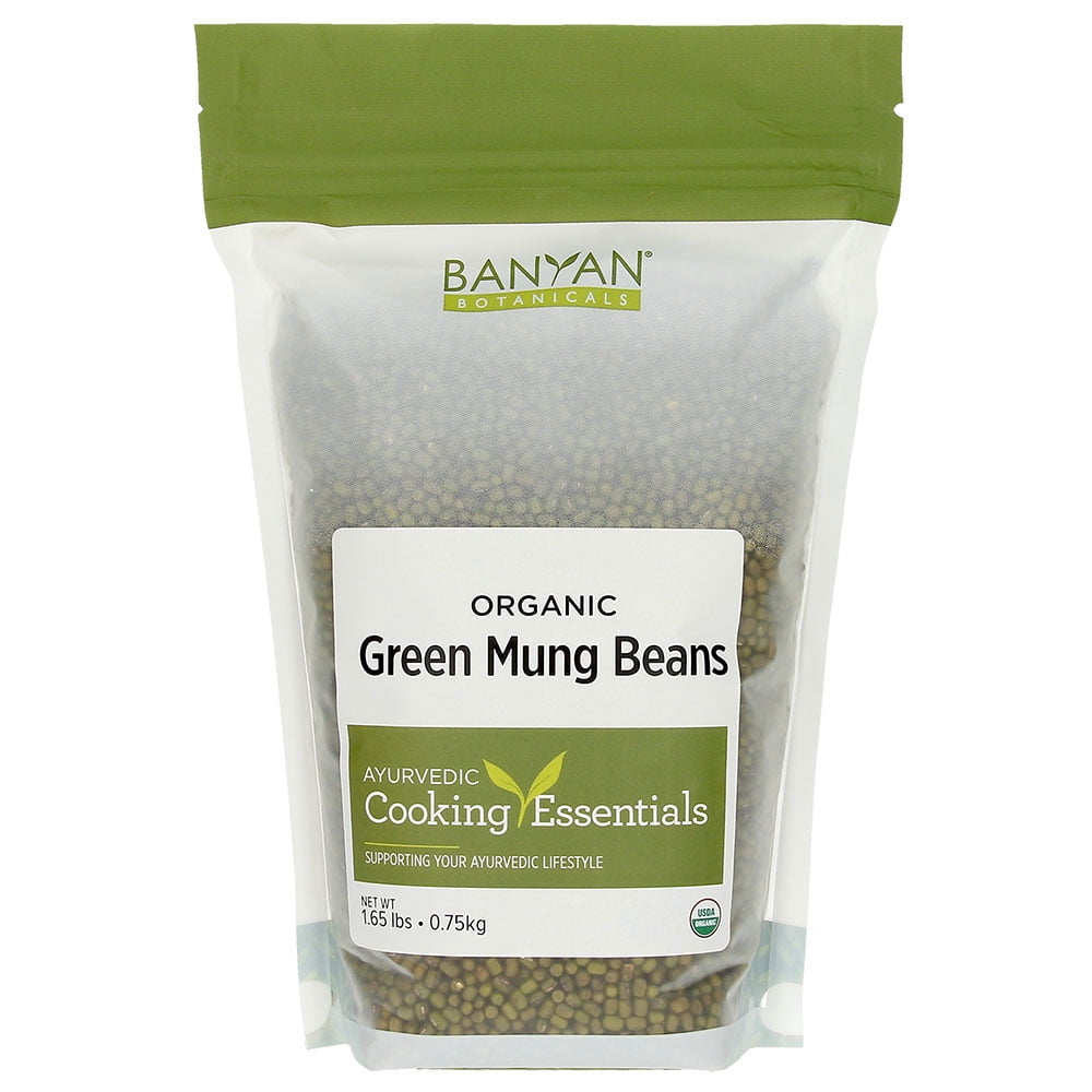 Banyan Botanicals Fresh Whole Green Mung Beans - USDA Organic, Non GMO ...