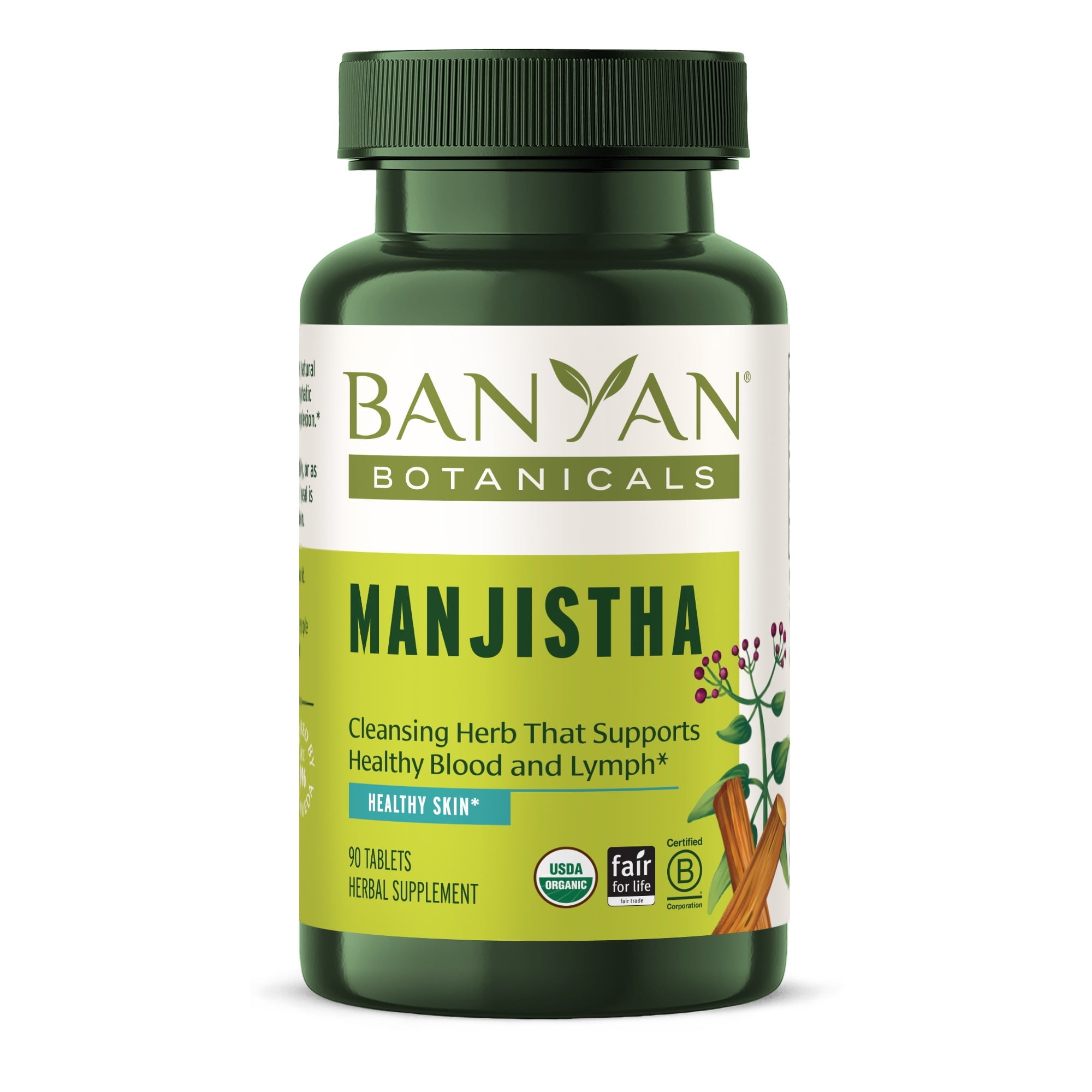 Banyan Botanicals Manjistha Tablets – Made from Pure Manjistha Powder ...