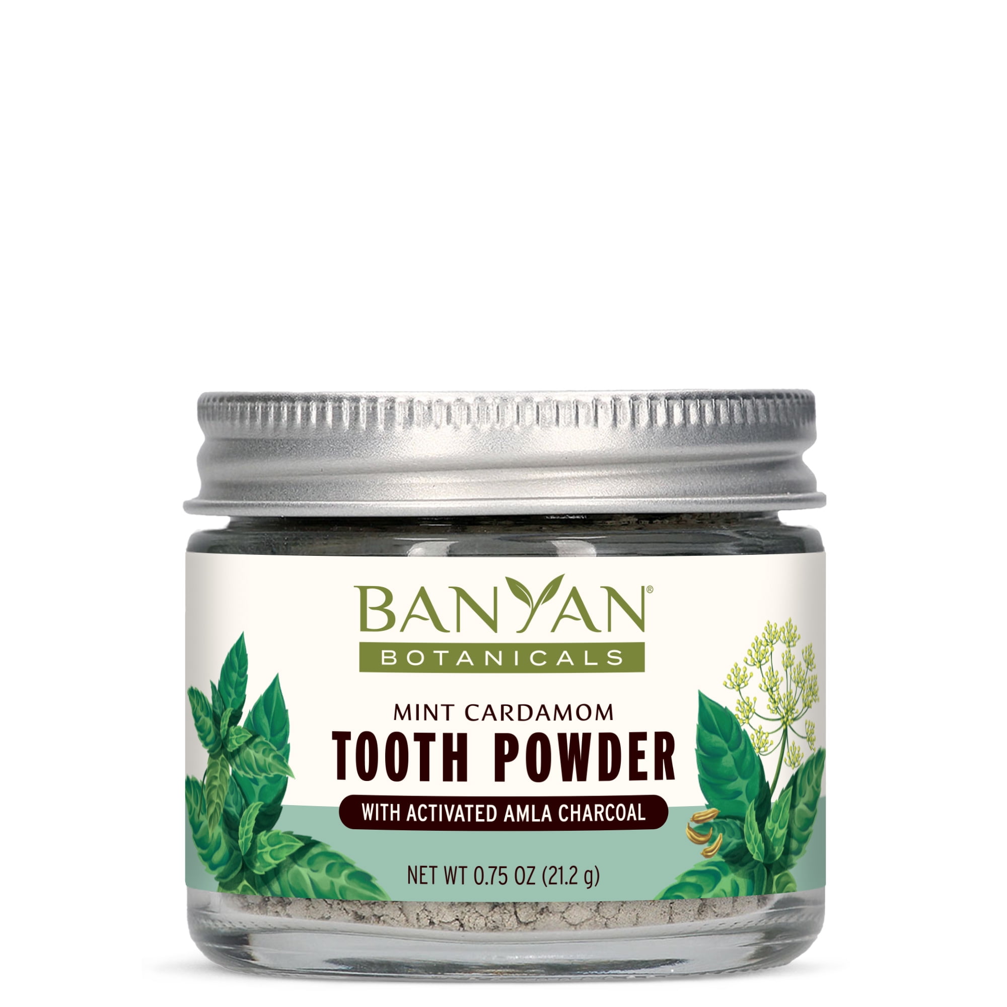 Banyan Botanicals Mint Cardamom Tooth Powder – Ayurvedic Fluoride-Free ...