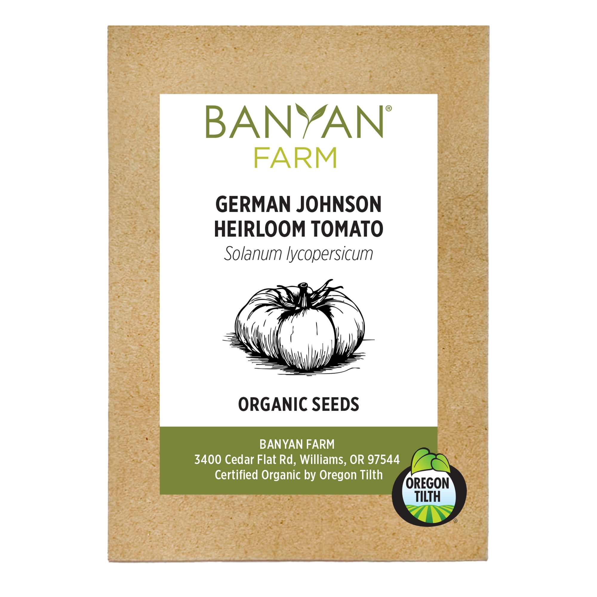 Banyan Botanicals Organic Tomato Seeds – German Johnson Heirloom Tomato ...