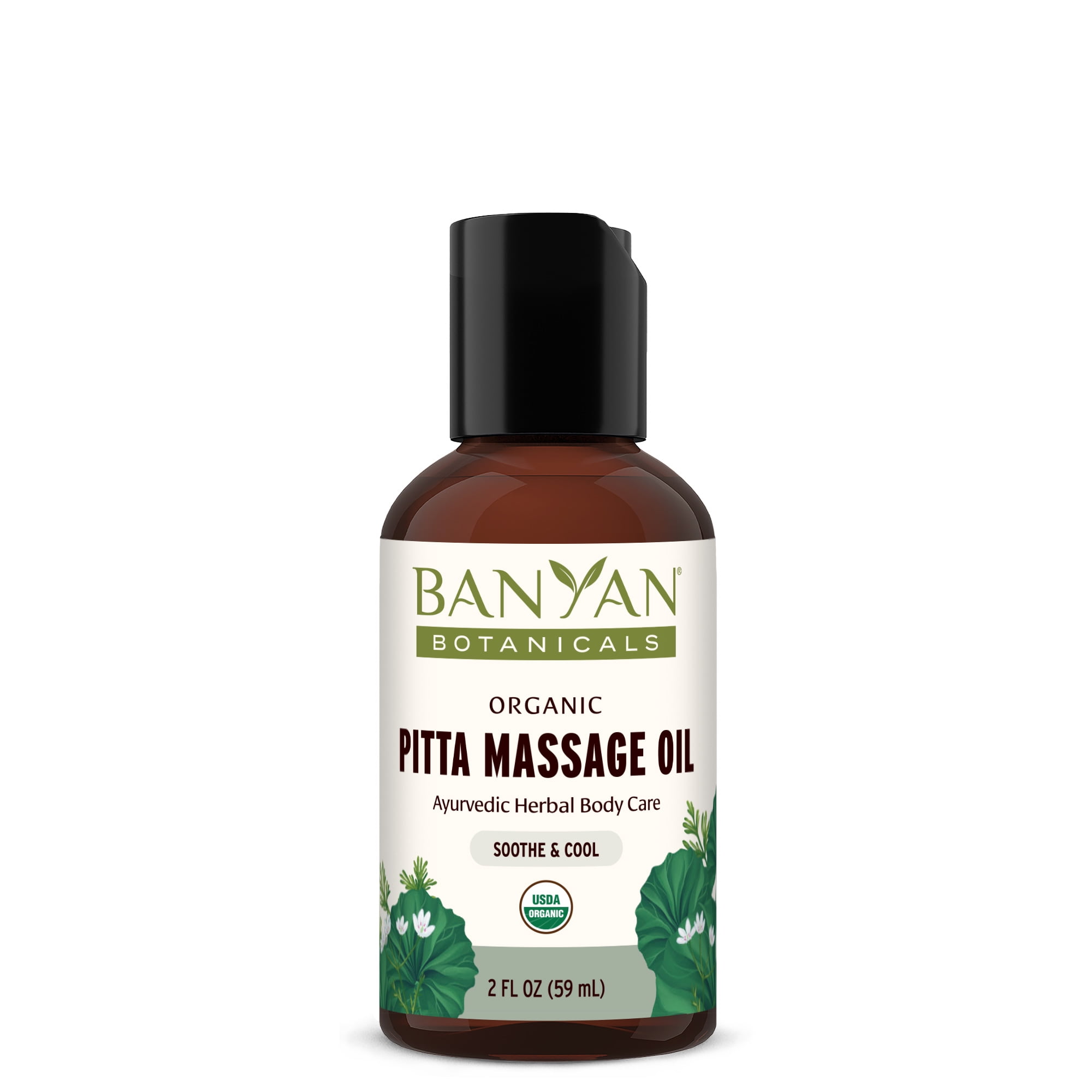 Banyan Botanicals Pitta Massage Oil – Organic Massage Oil Infused with ...