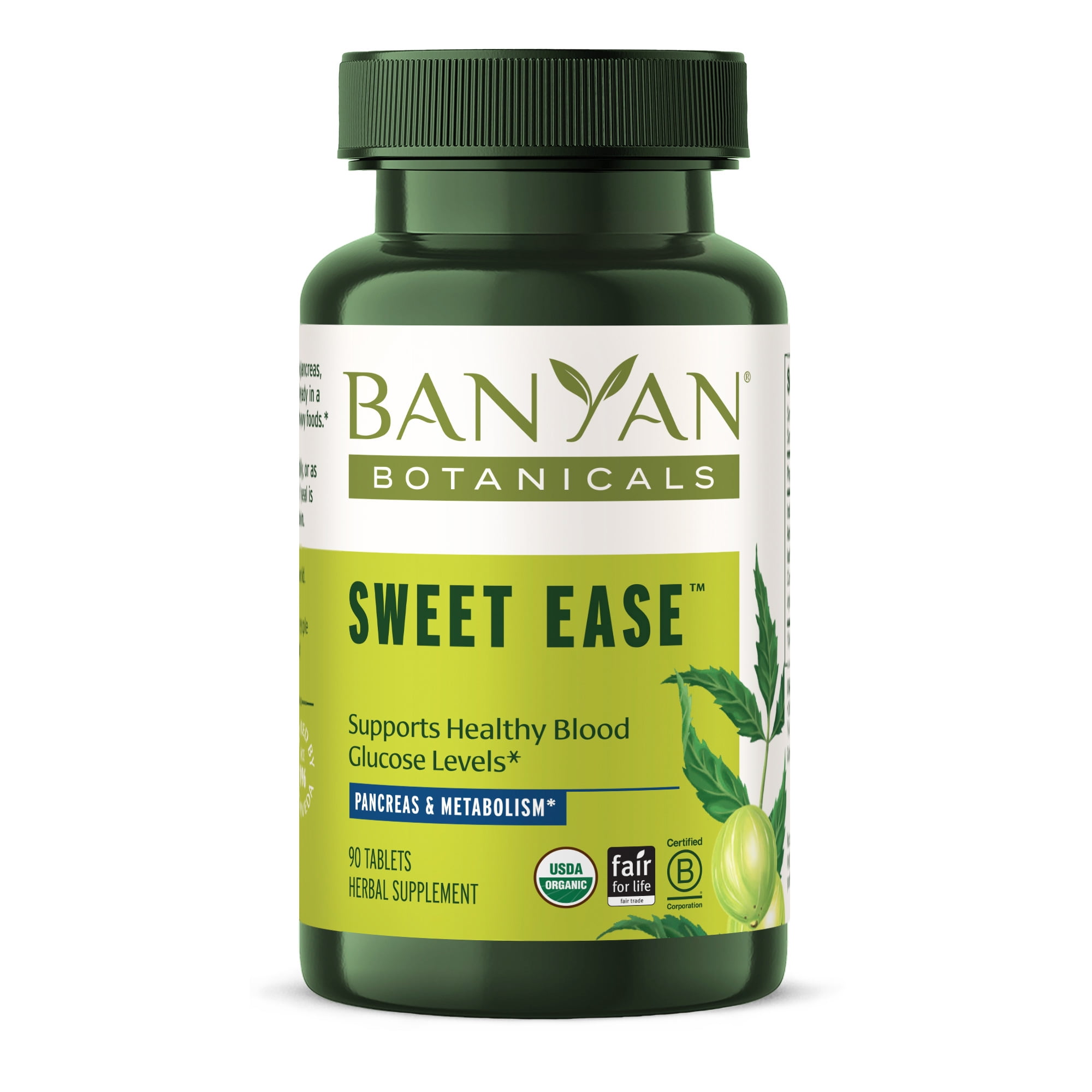Banyan Botanicals Holistic Care Sweet Ease™ Tablets for Healthy Blood ...
