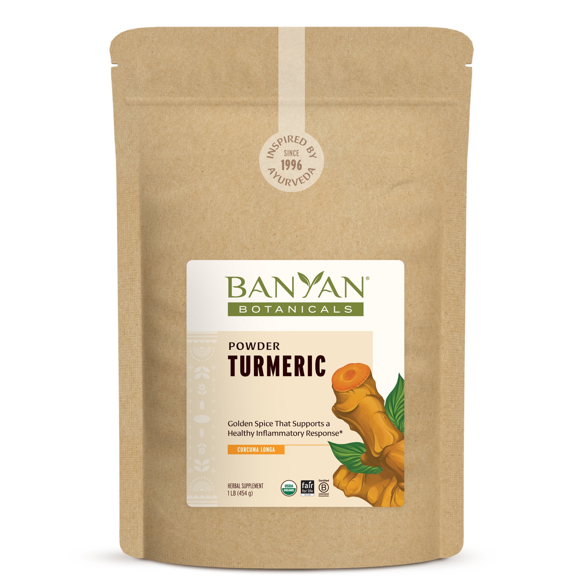 Banyan Botanicals Turmeric Powder – Organic Turmeric (& Curcumin ...