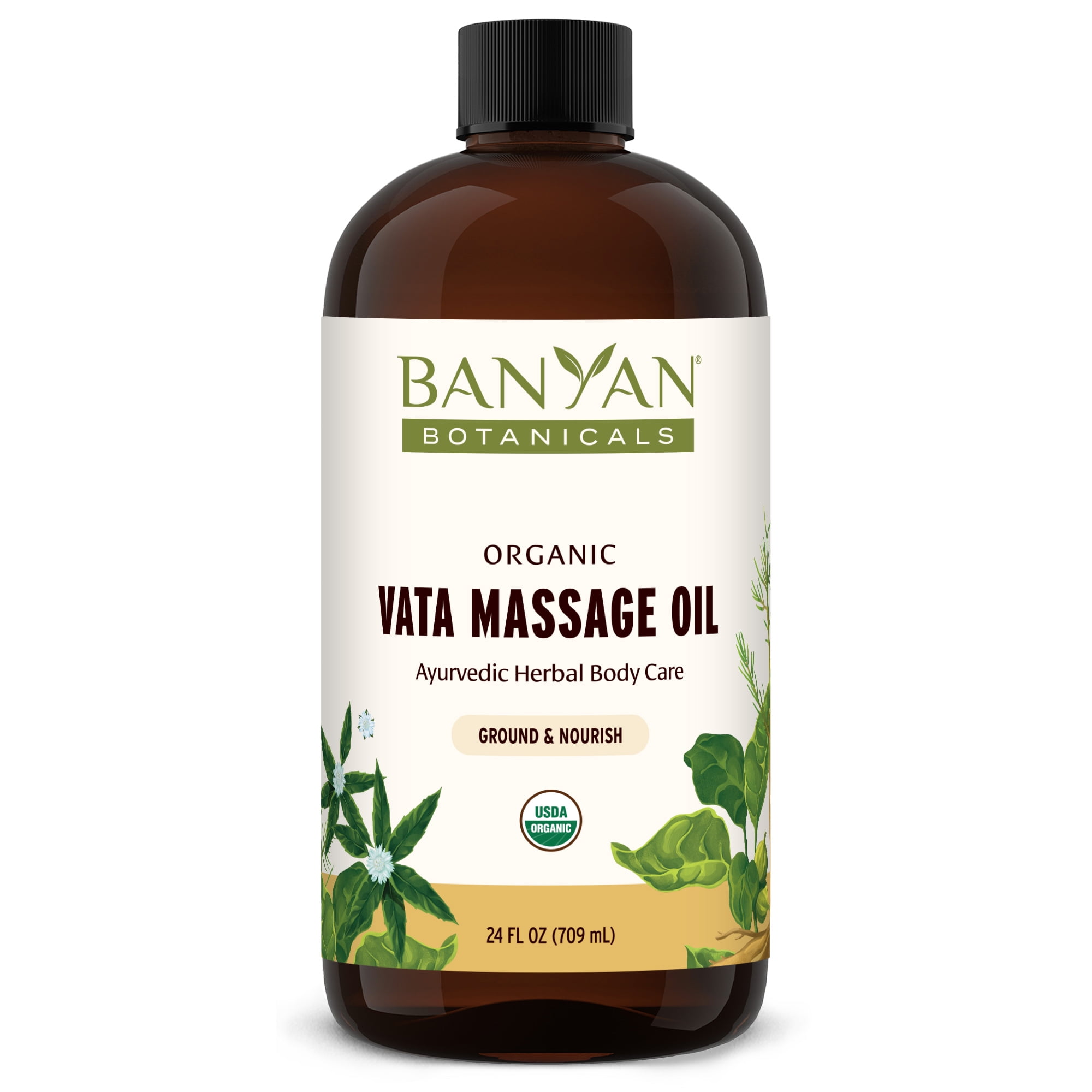 Banyan Botanicals Vata Massage Oil – Organic Herbal Massage Oil for ...