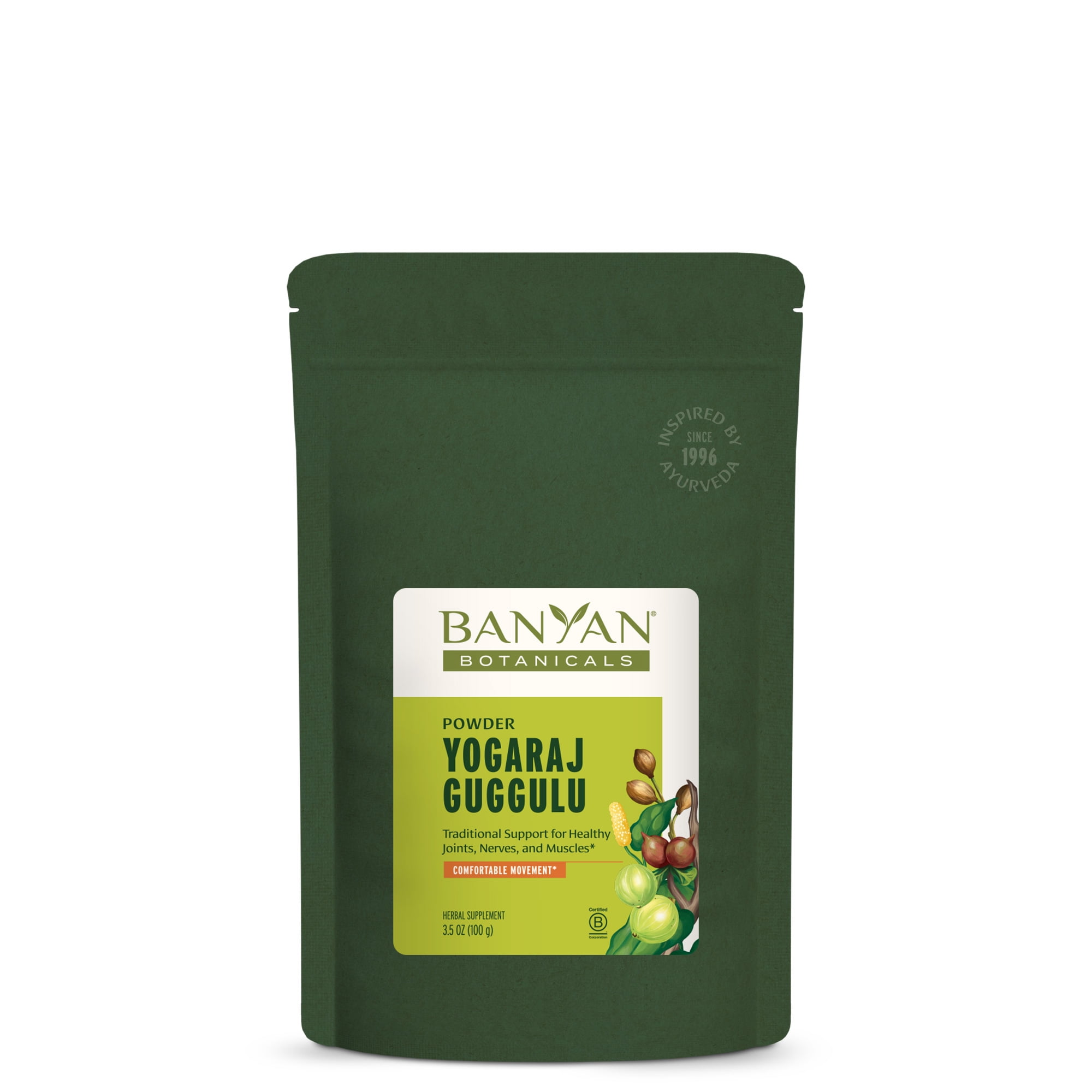 Banyan Botanicals Organic Yogaraj Guggulu Powder - Vata Balancer ...