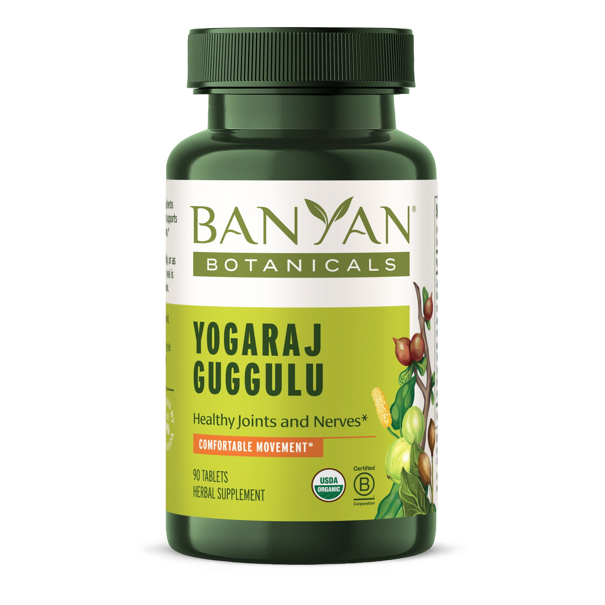 Banyan Botanicals Yogaraj Guggulu - USDA Organic - 90 Tablets ...