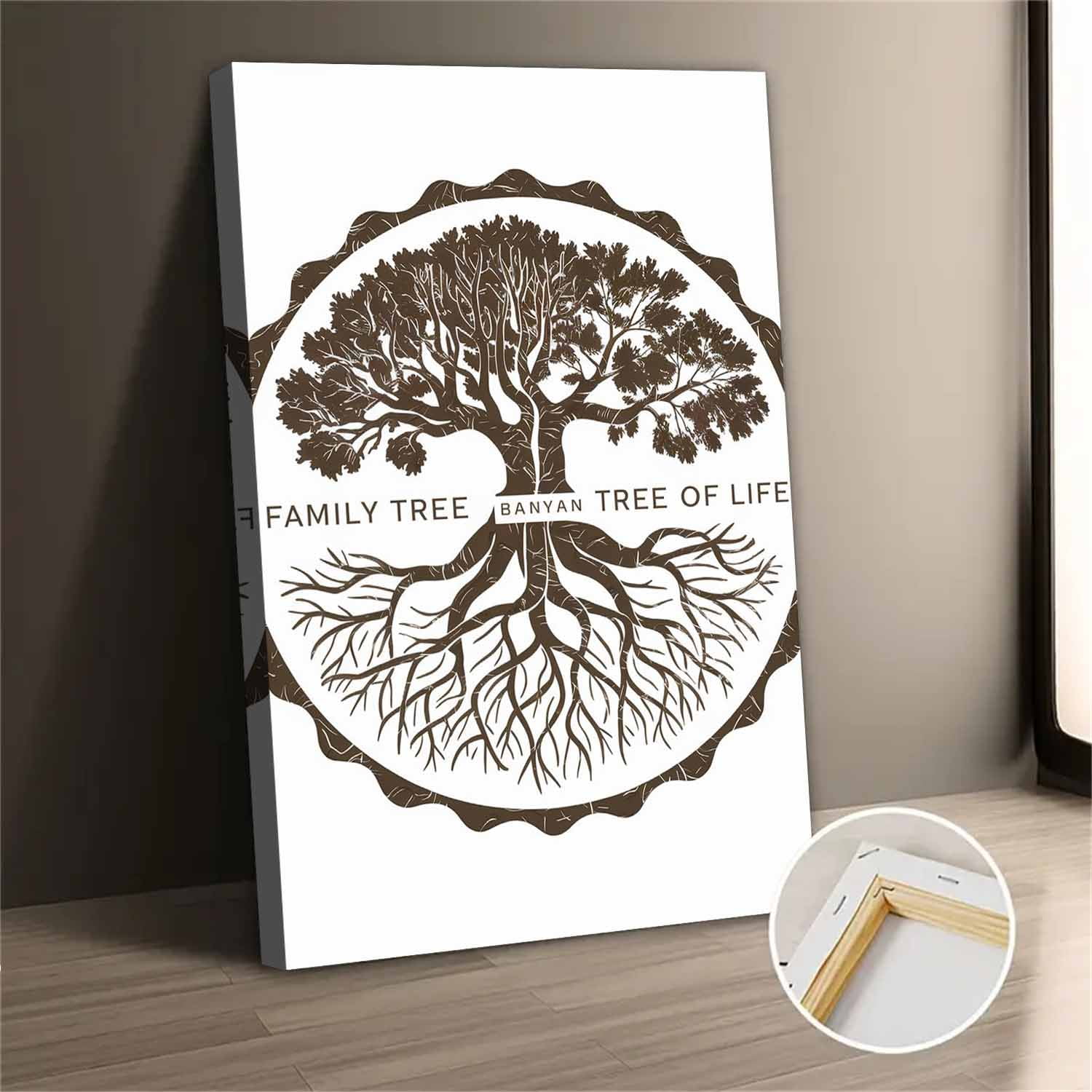 Banyan Tree Of Life Family Tree Canvas Wall Art - Walmart.com