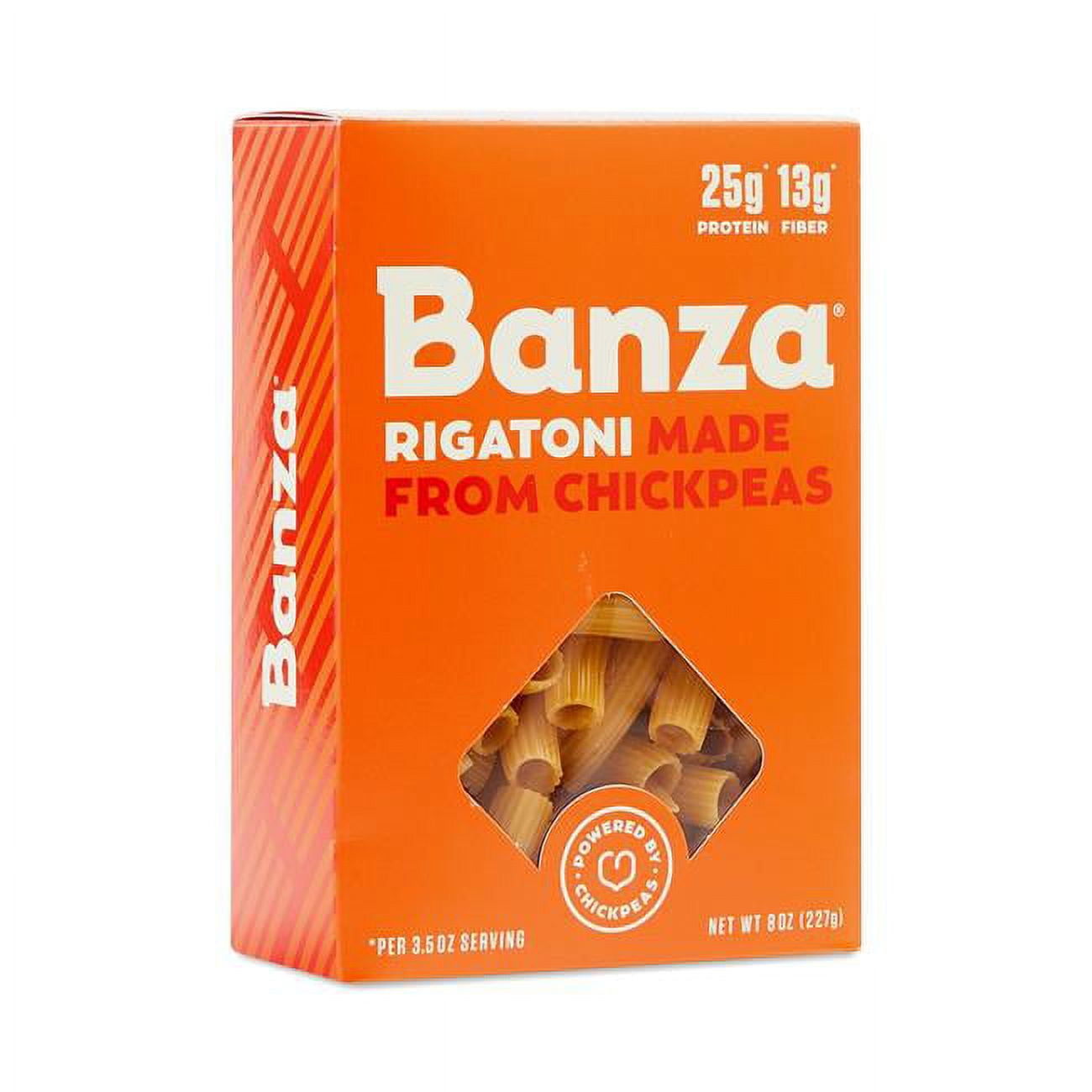 Banza Chickpea Dry Pasta Rigatoni, 8 oz - Pack of 6 - Walmart.com