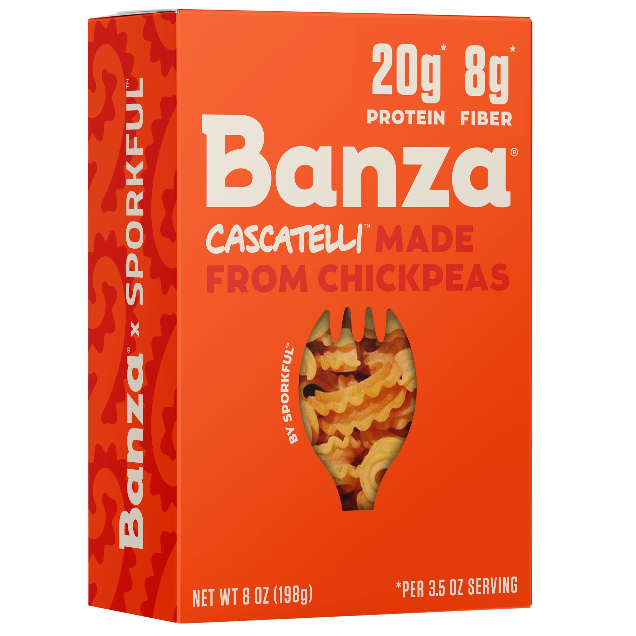 Banza Cascatelli Pasta from Chickpeas - KKS1 Gluten Free, High Protein ...