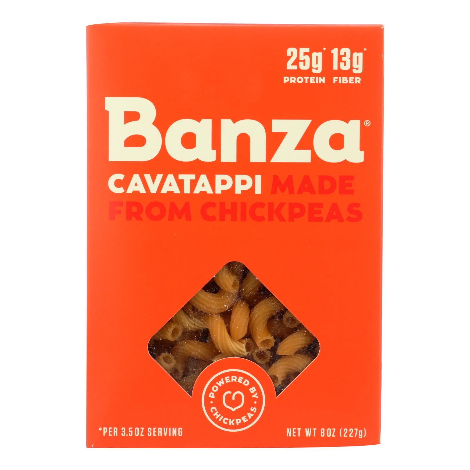 Banza - Chickpea Pasta - Cavatappi - Case Of 6 - 8 Oz. - Walmart.com