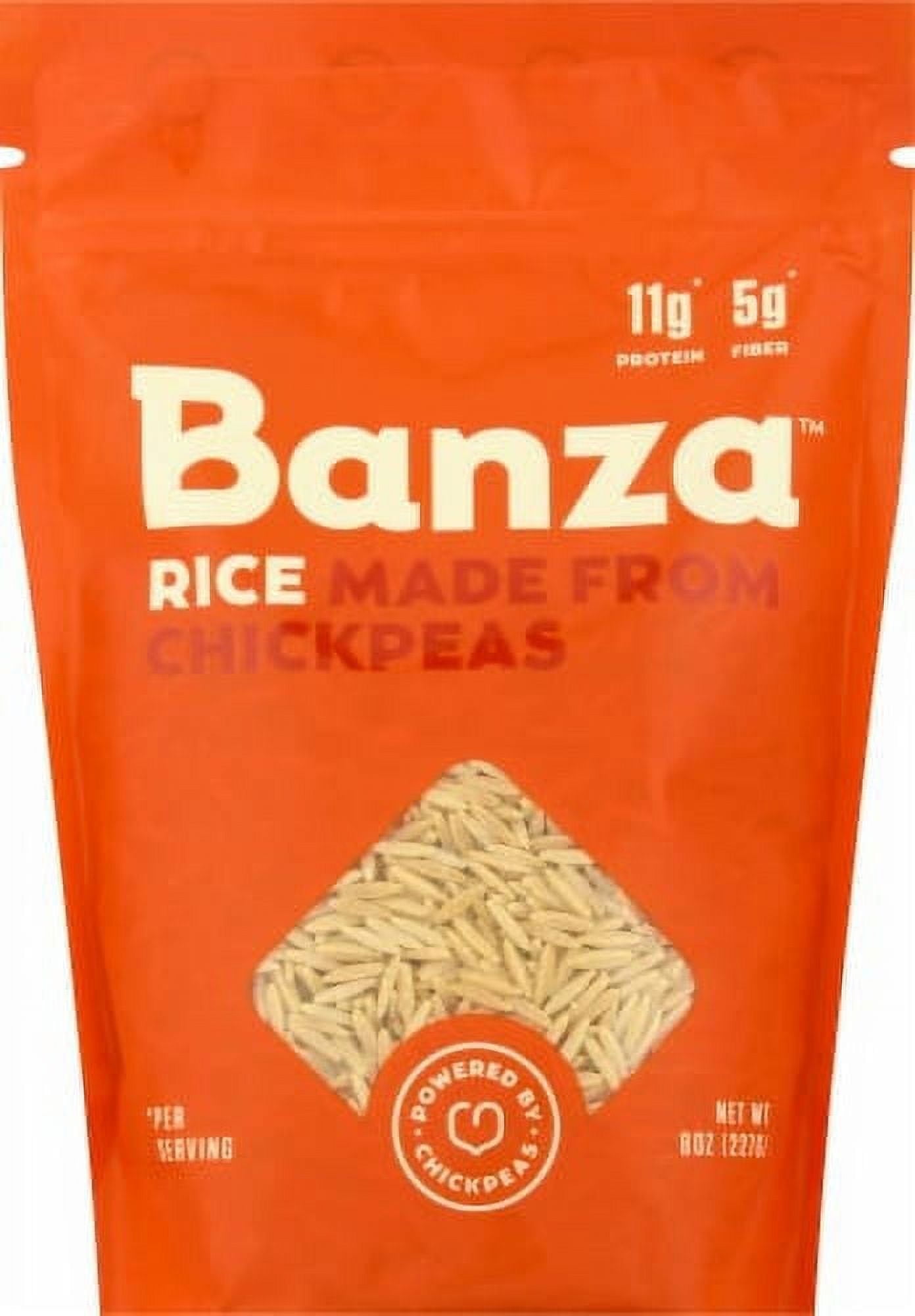 Banza Chickpea Rice, High Protein, Low Carb, Superfood -- 8 oz ...
