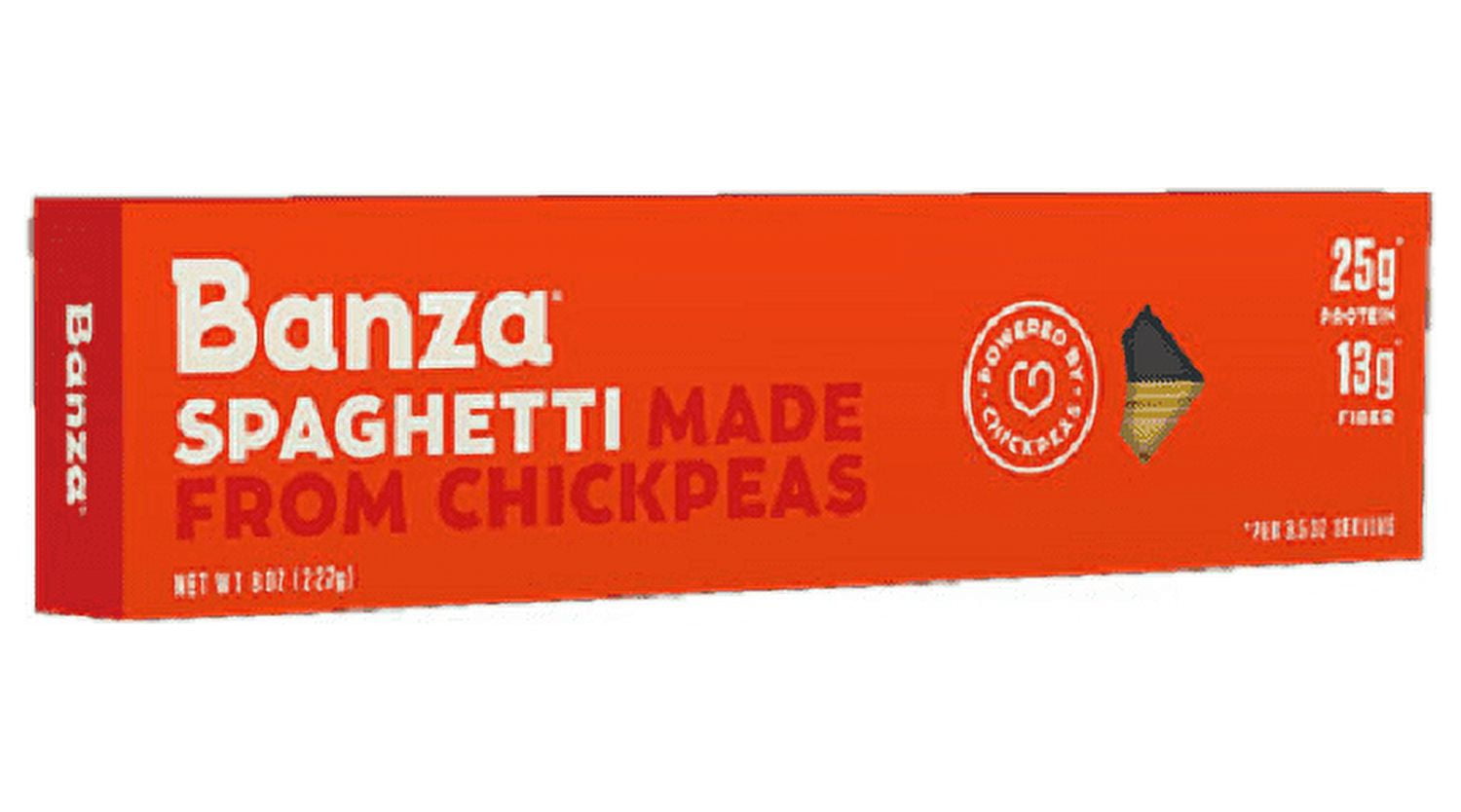 Banza Chickpea Spaghetti Gluten Free, High Protein, Low Carb & Non-GMO ...