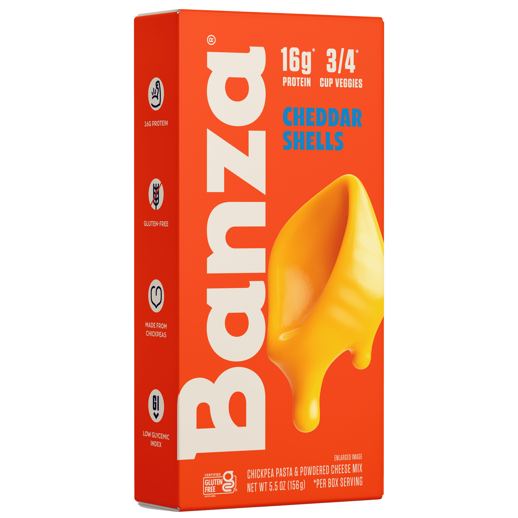 Banza Gluten Free Shells & Cheddar - High Protein, Lower Carb Mac ...