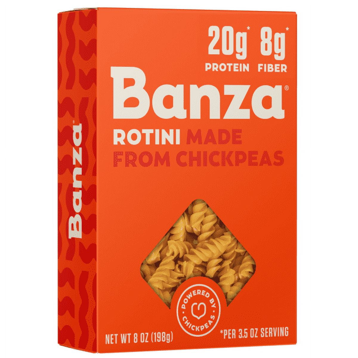 Banza Rotini Pasta Gluten Free, High Protein Lower Carb (Pack of 2 ...