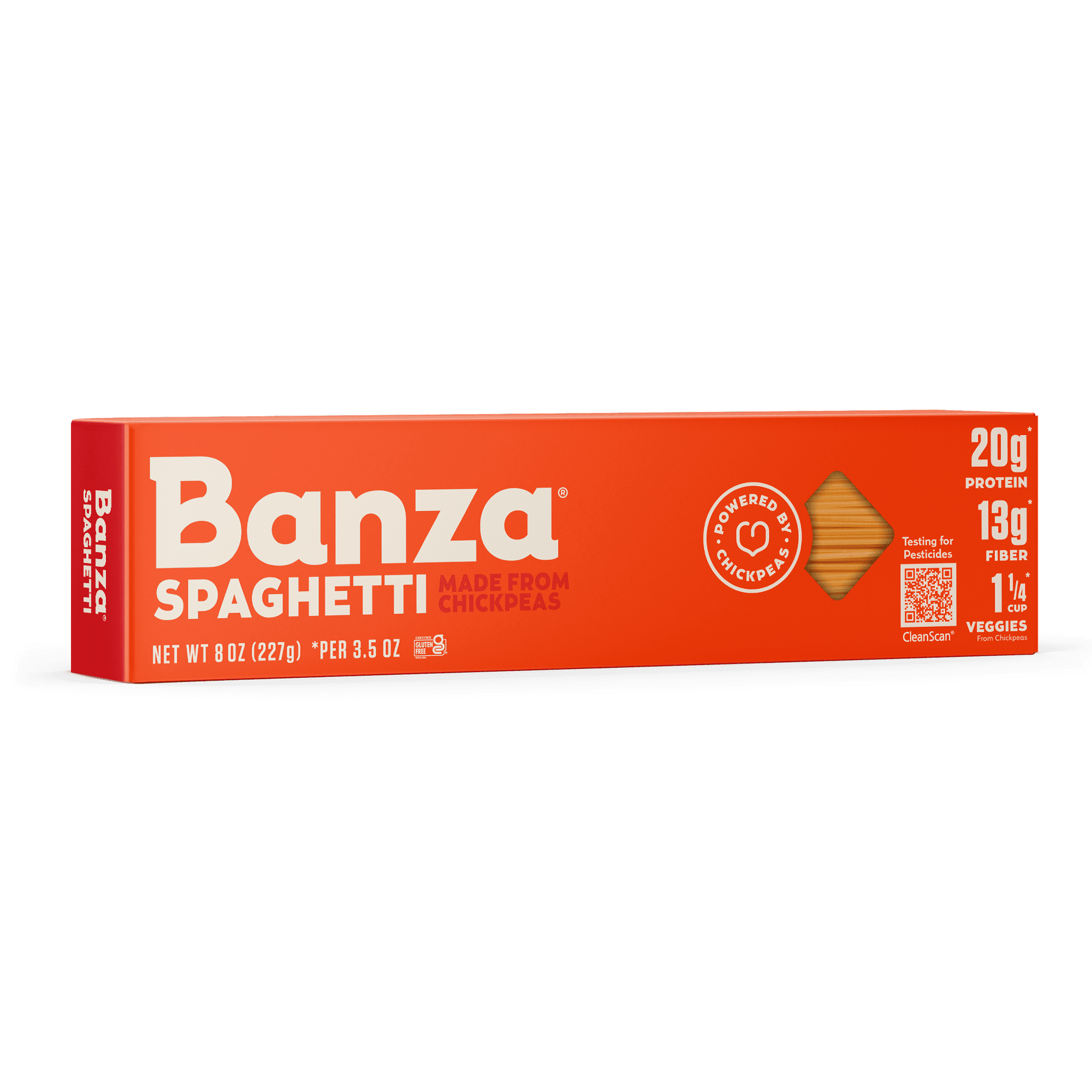 Banza Spaghetti Pasta - Gluten Free, High Protein, Lower Carb, 8oz ...