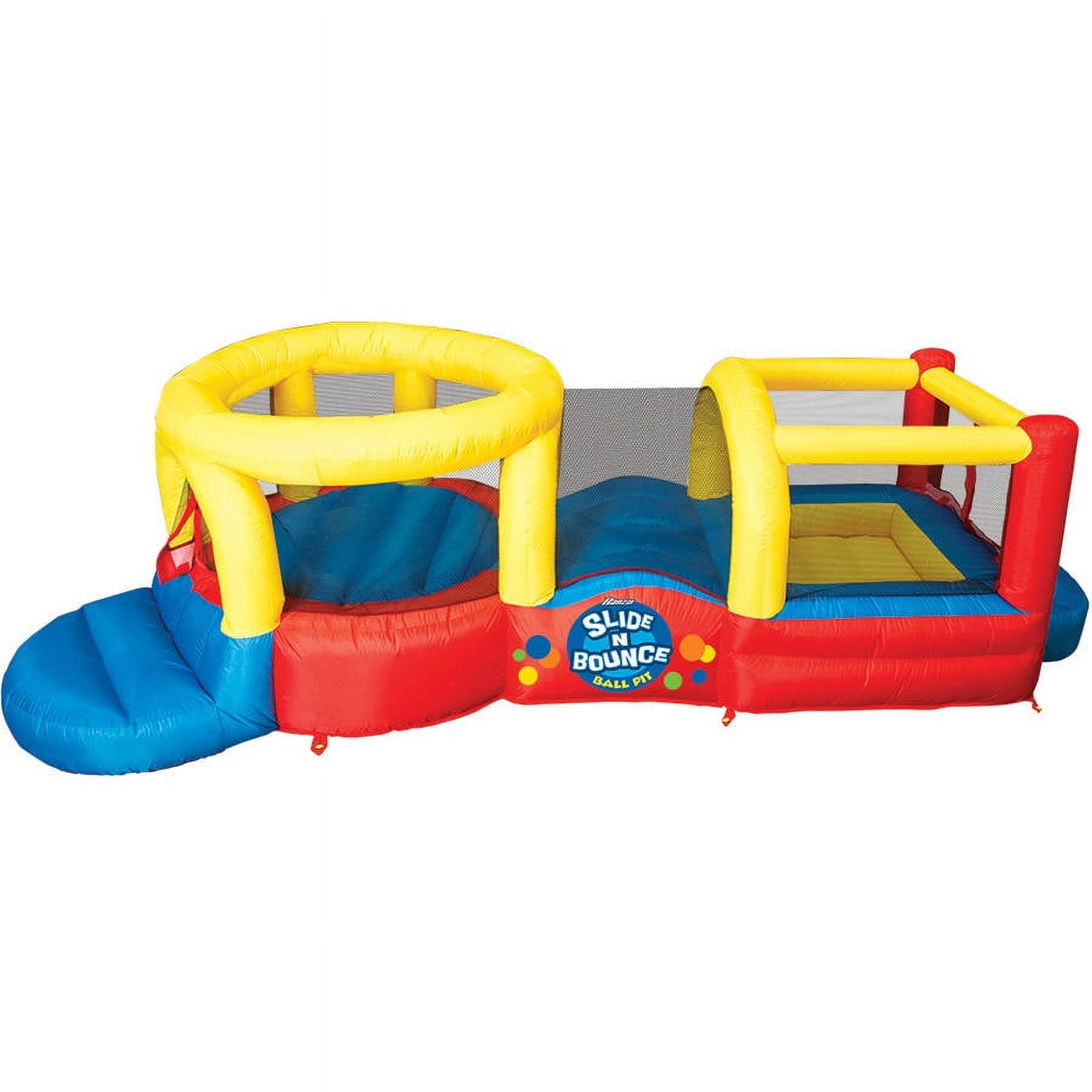 Banzai Bouncer 'N Slide Activity Center: Indoor Inflatable Toddler ...