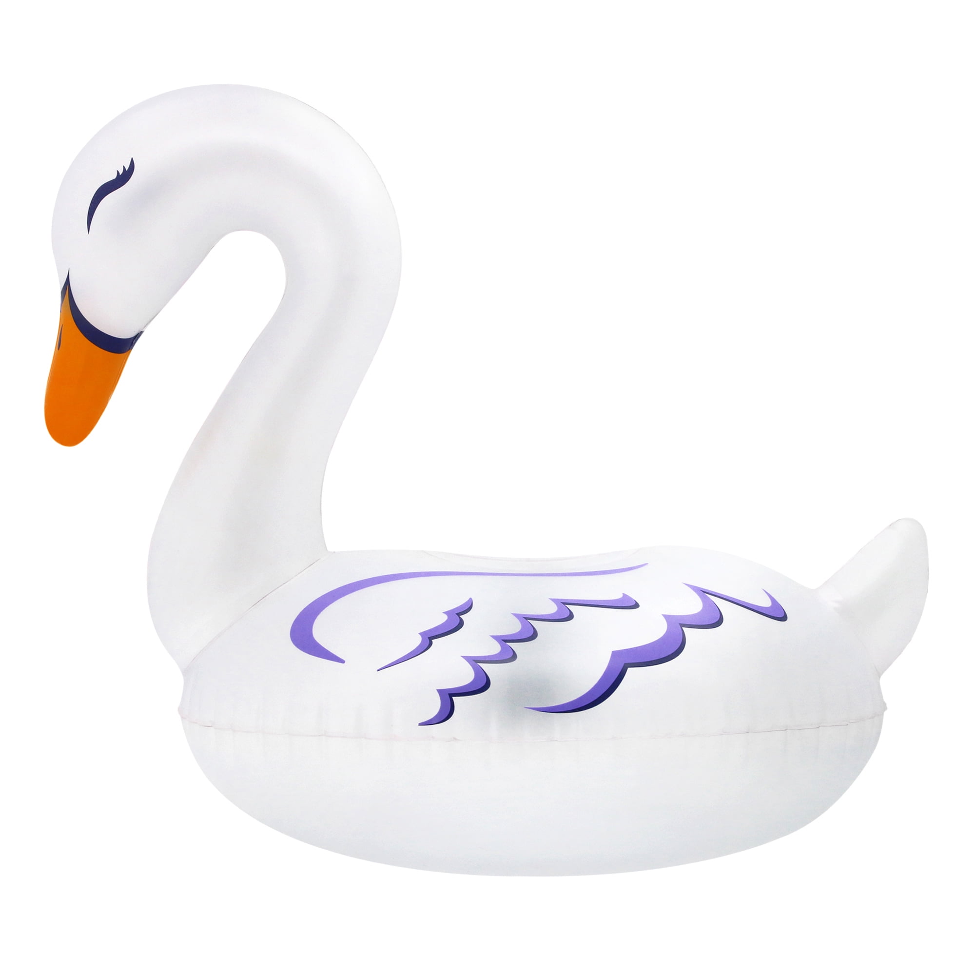 Banzai Lumi Bright Party Swans Inflatable White Pool Lanterns, (2 Pack ...