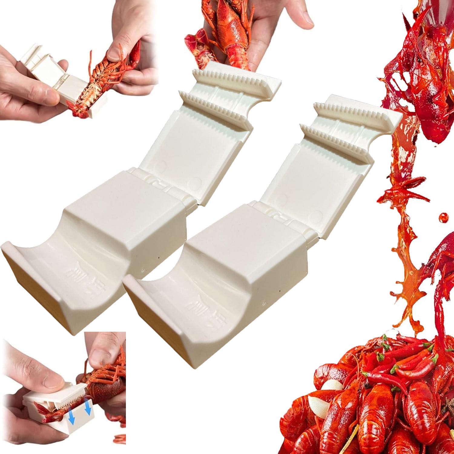 Banzch 2PCS Crawfish & Shrimp Peeling Utensils, Crayfish Shelling ...
