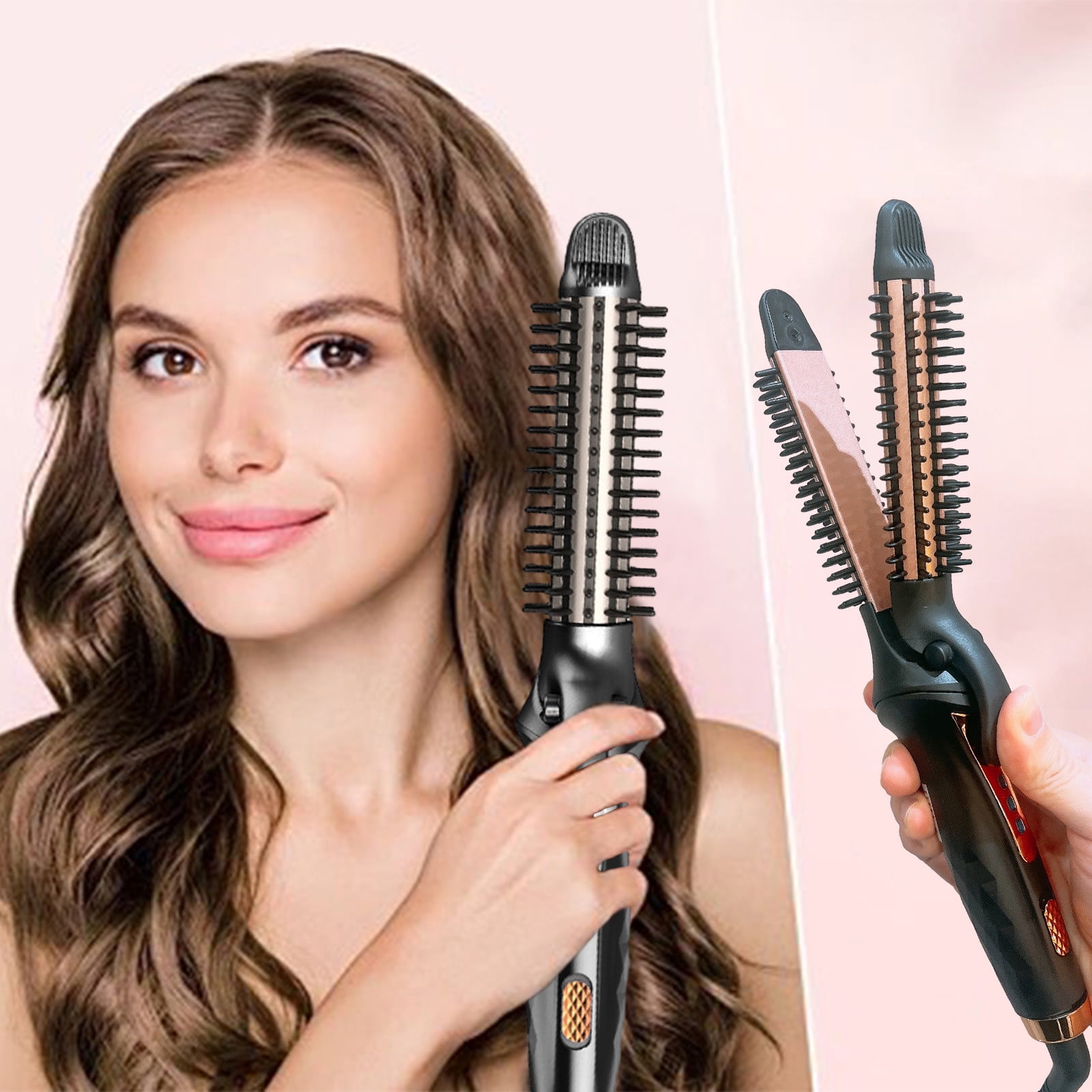 Banzch Curling Iron Curling And Straightening Hair 2 In 1 Electric ...