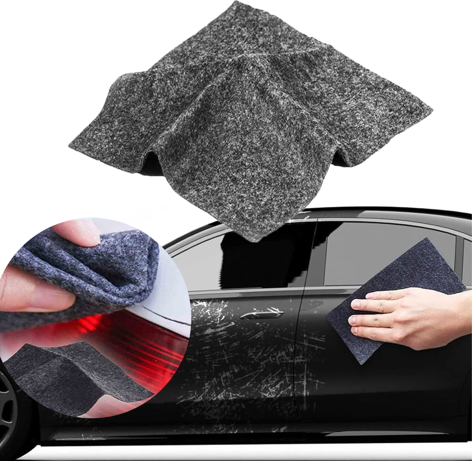 Breathe Green Nano Sparkle Scratch Remover Cloth for Car Paint Deep Repair (4*4/1PCS) - Walmart.com