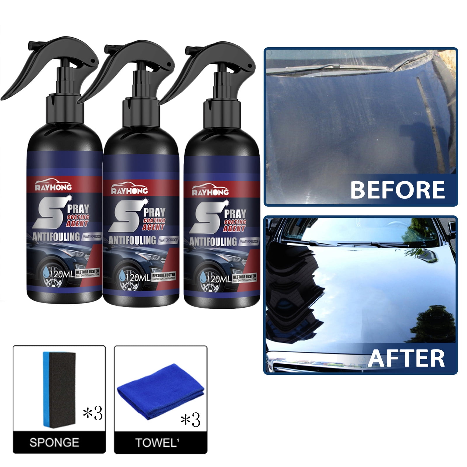Banzch Spray Coating Agent Multi-functional Coating Renewal Agent, Fast ...