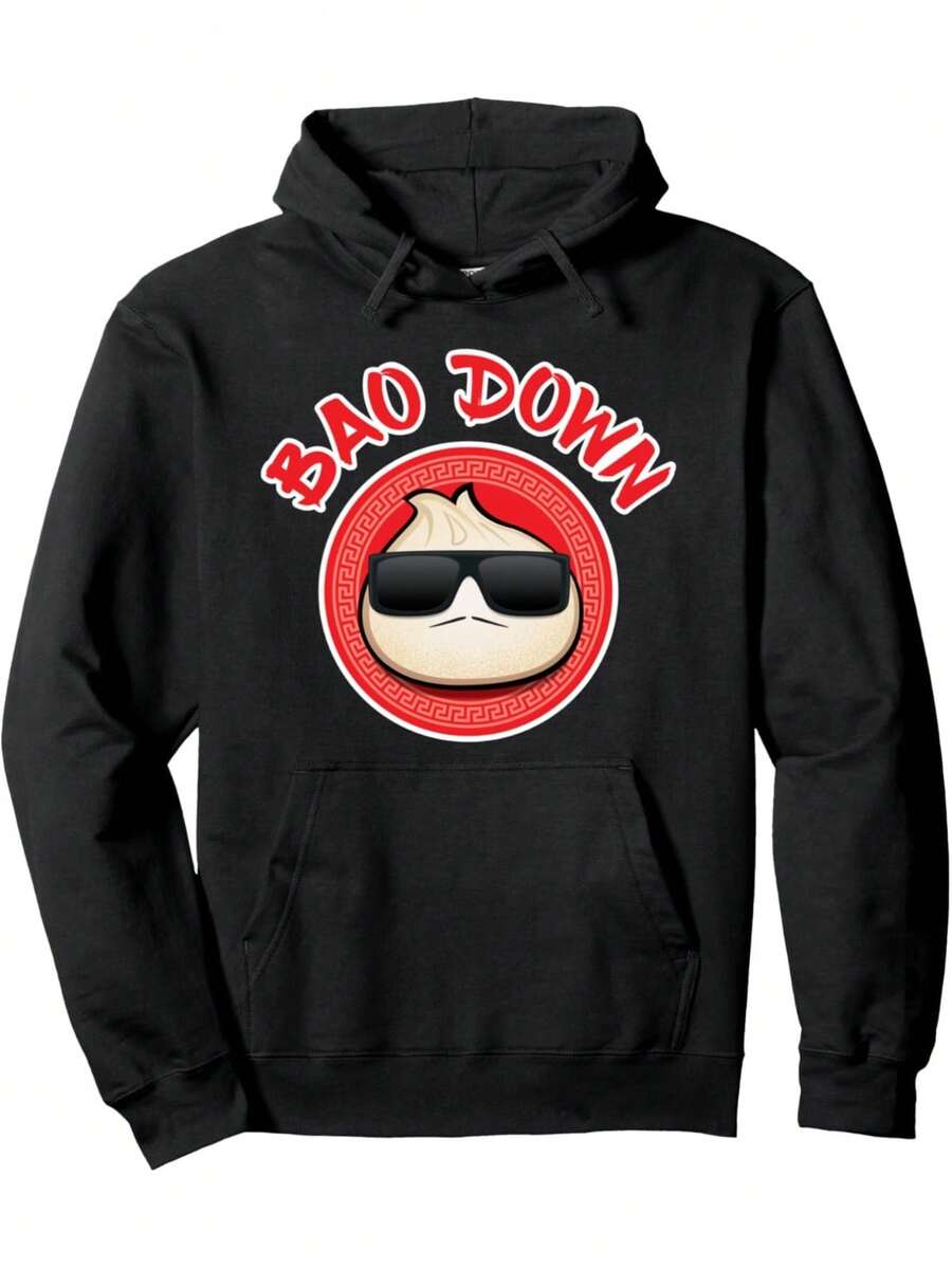 Bao Bun Funny Dim Sum Food Printed Hoodie, Men's Printed Hoodie ...
