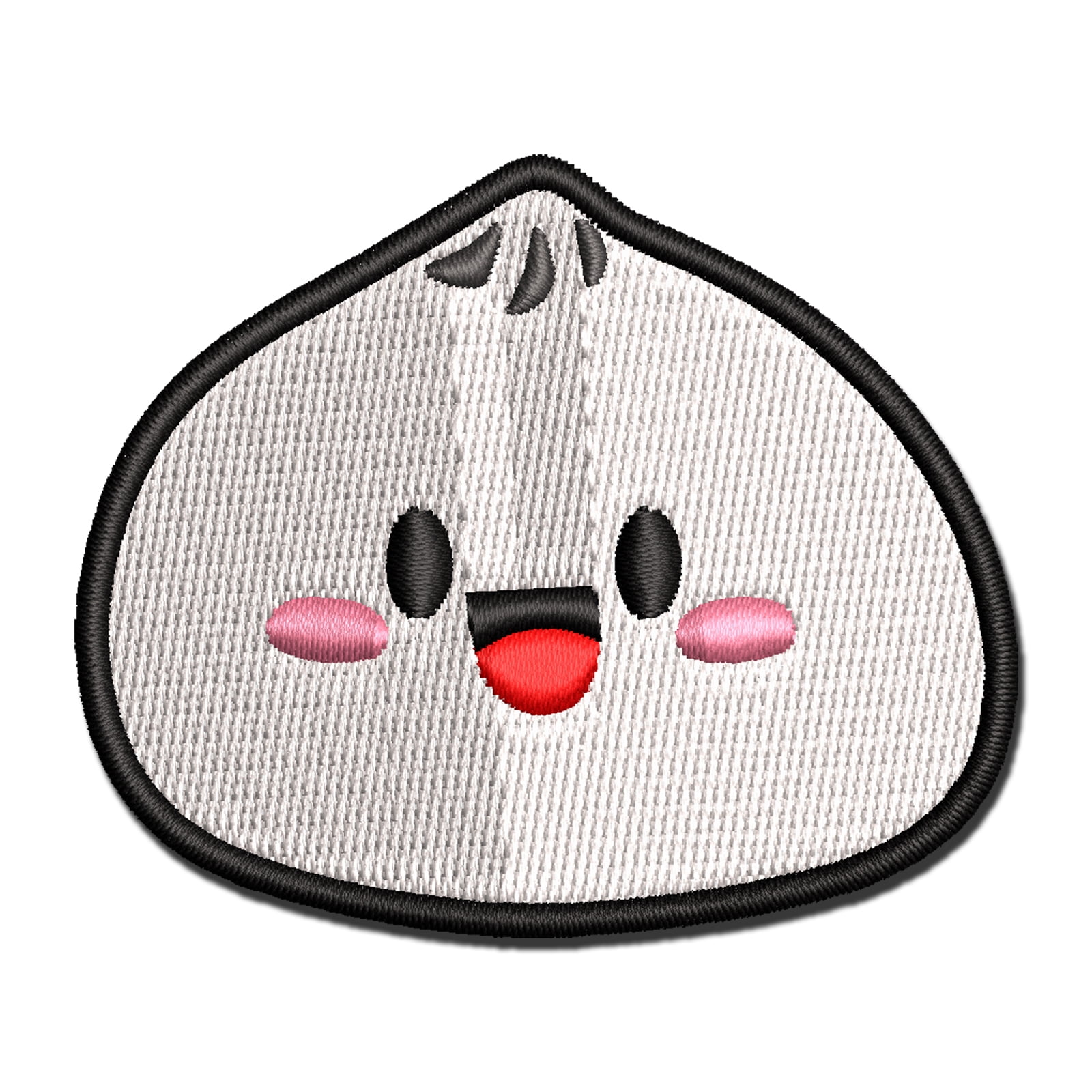 Bao Chinese BBQ Pork Bun Applique Multi-Color Embroidered Hook & Loop ...