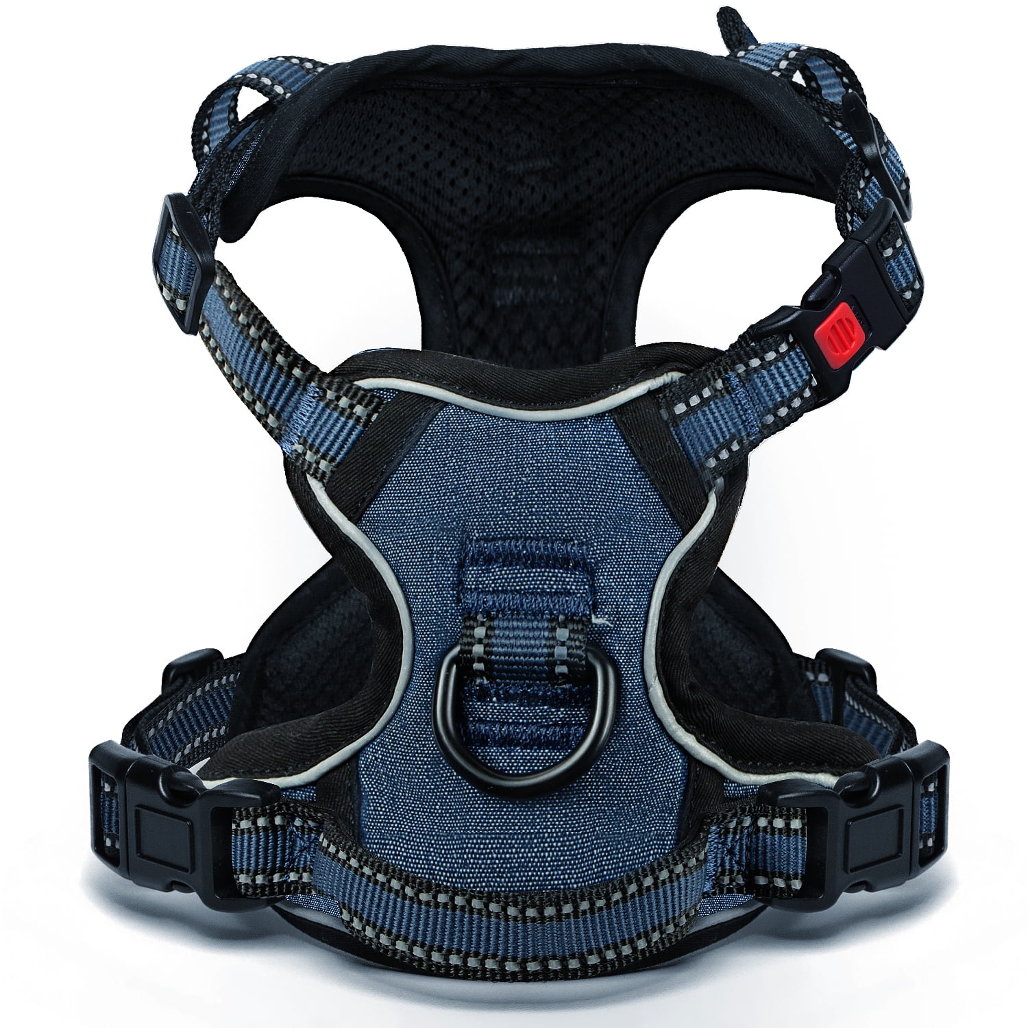 BaoCheng No Pull Vest Harness, Reflective Adjustable Soft Padded Pet ...