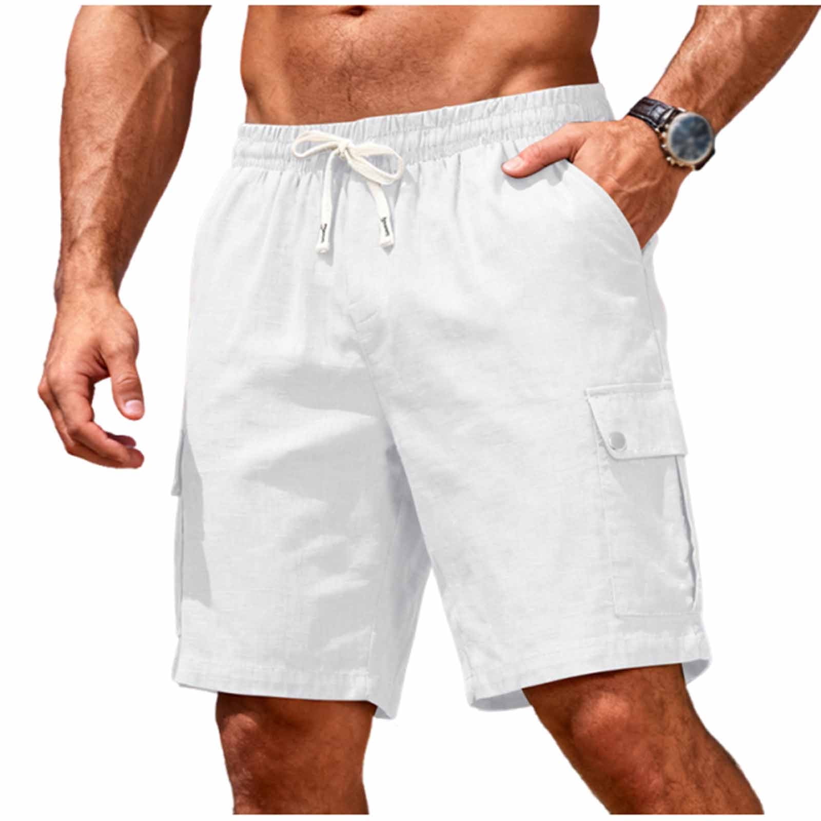 BaoFuBaoMei Cargo Shorts for Men Big and Tall Elastic Drawstring ...