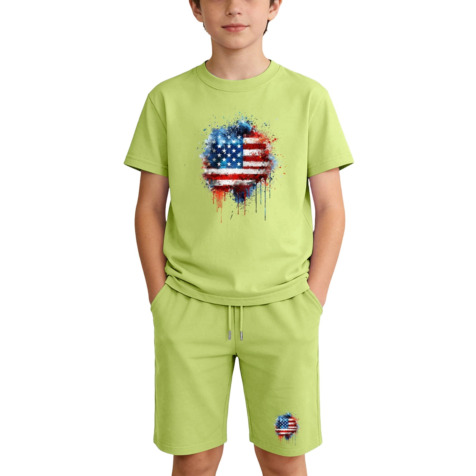 BaoFuBaoMei Girls Independence Day Outfits Summer 4th of July Vacation ...