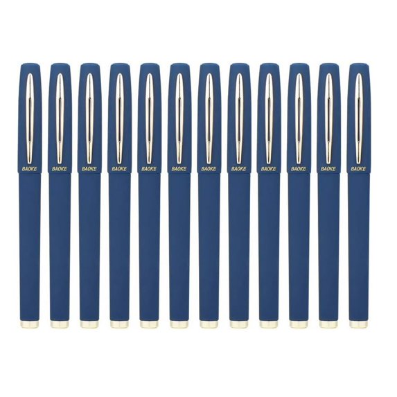BaoKe 12PCS Gel Ink Pens Rollerball Pens 0.7mm Medium Line, Box of 12 ...